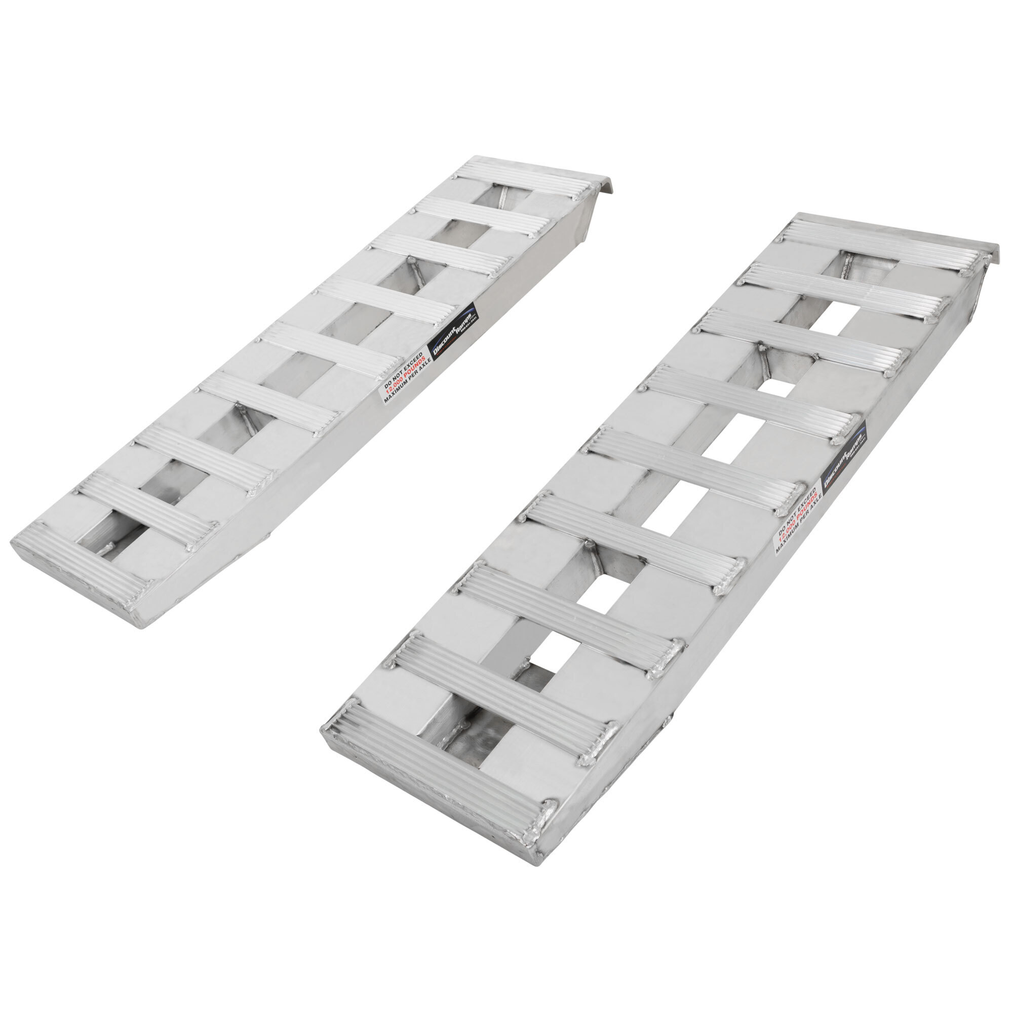 Heavy Duty Ramps 4ft. x 14in. Hook-End Equipment Ramp, Aluminum, 12 ...