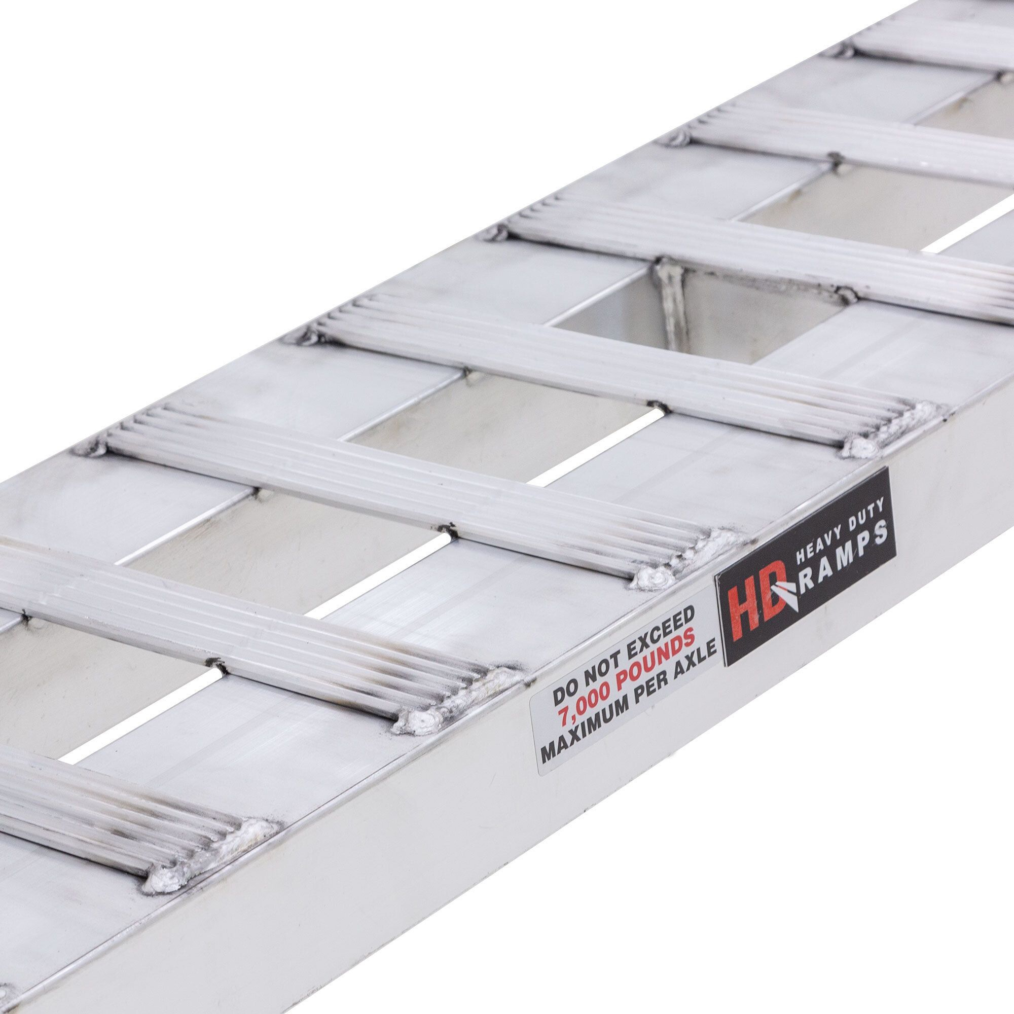 Heavy Duty Ramps 7ft. 6in. x 15ft. Car Trailer Ramp, Aluminum, 7000lb ...