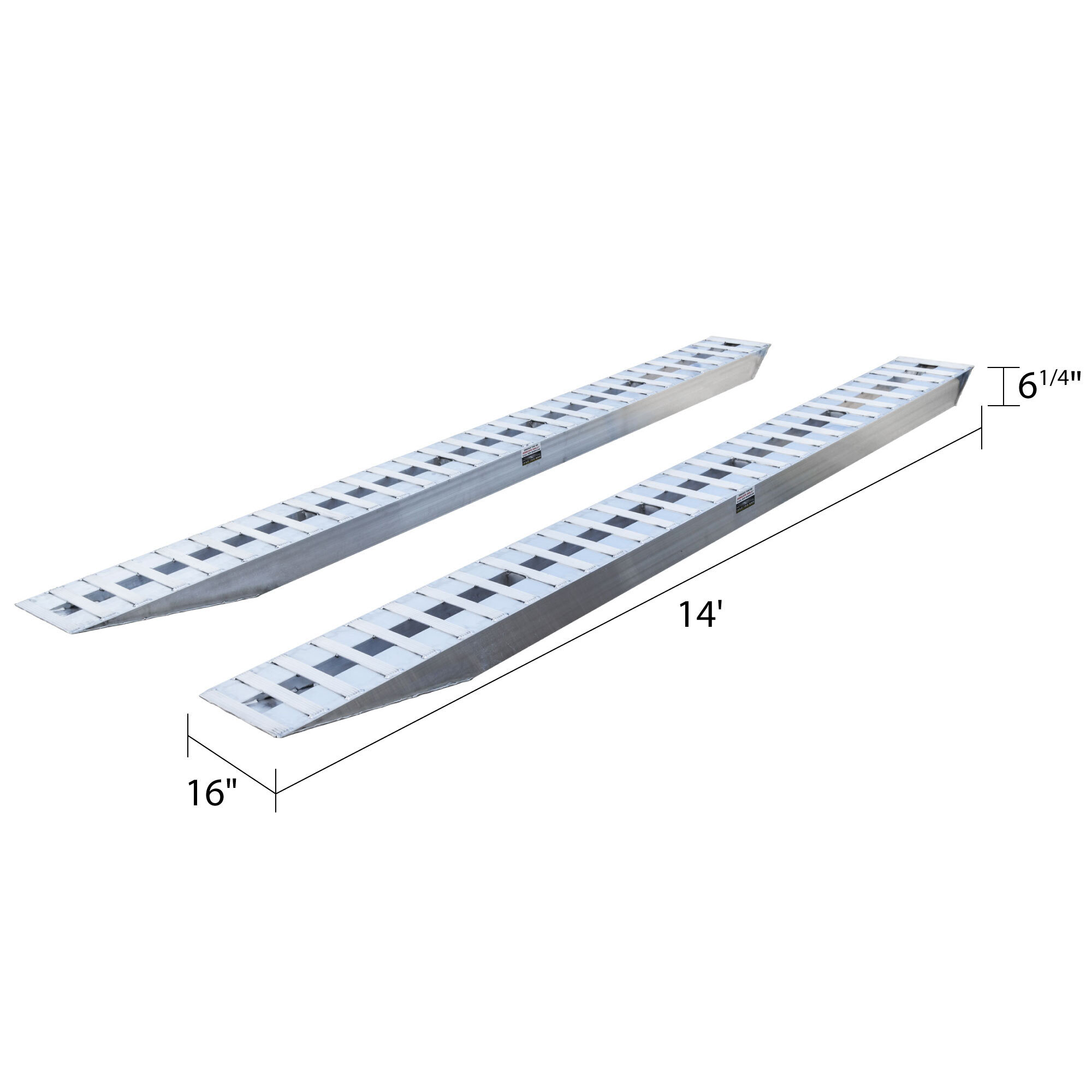 Heavy Duty Ramps 14ft. x 16in. Ramp, Aluminum, 12000lb. Capacity, Model ...