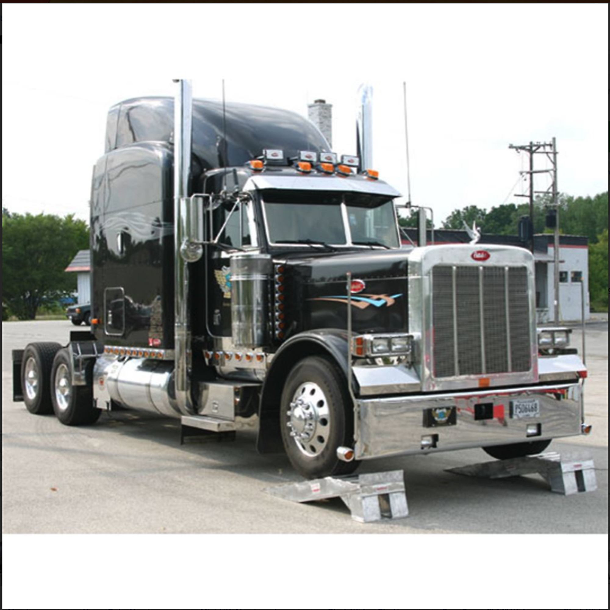 Heavy Duty Ramps Semi Truck Wheel Riser Service Ramp, Aluminum, 20 ...