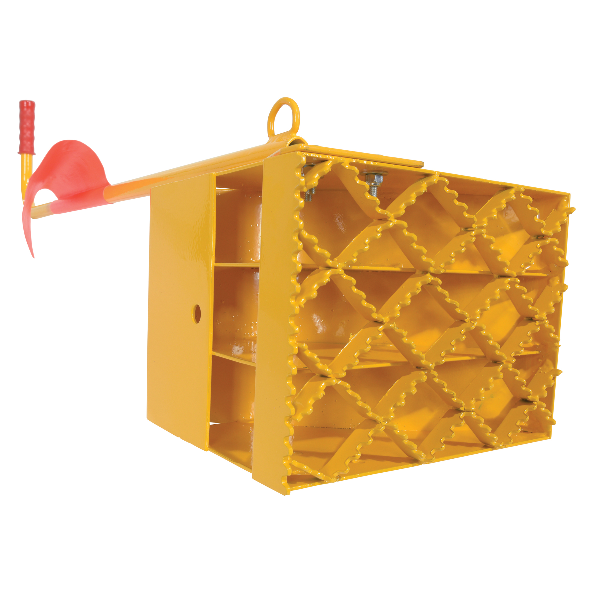 Vestil Steel Wheel Chock with Ergonomic Handle and Flag - 8in. Working ...