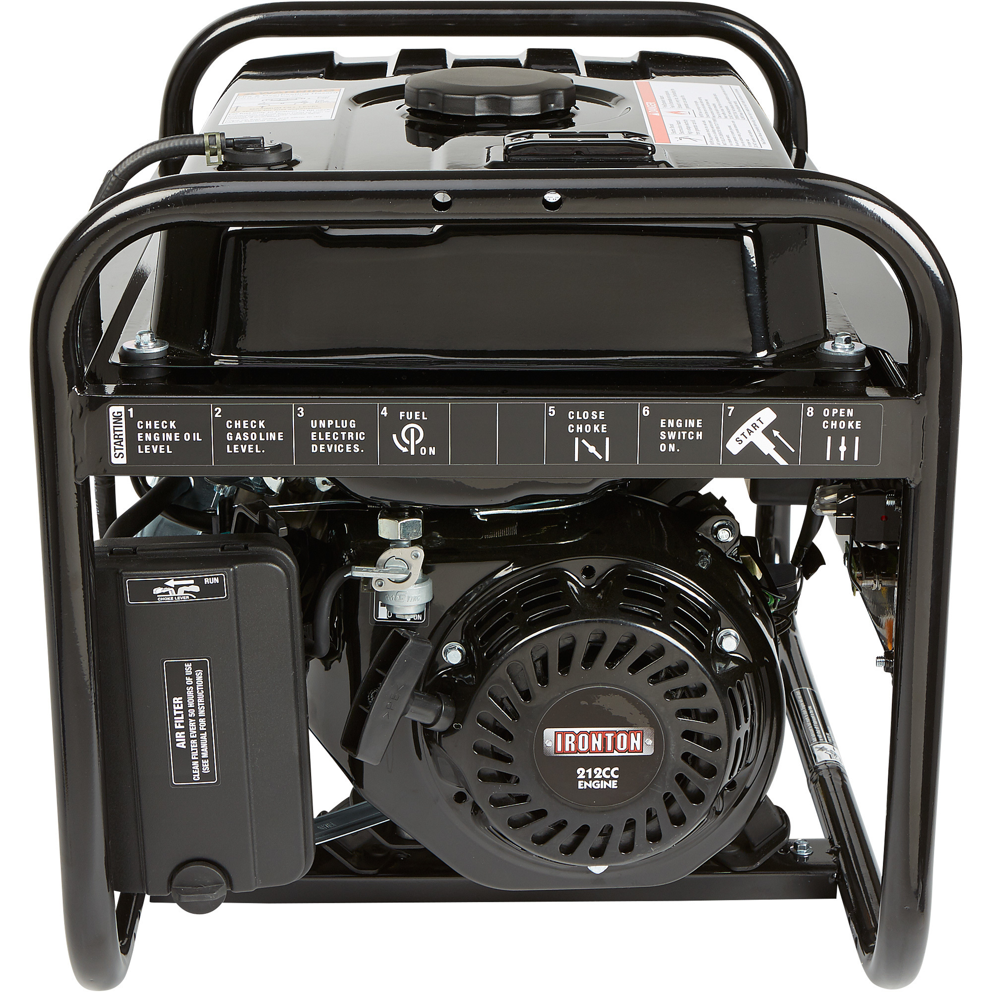 Ironton Portable Generator, 4000 Surge Watts, 3200 Rated Watts ...