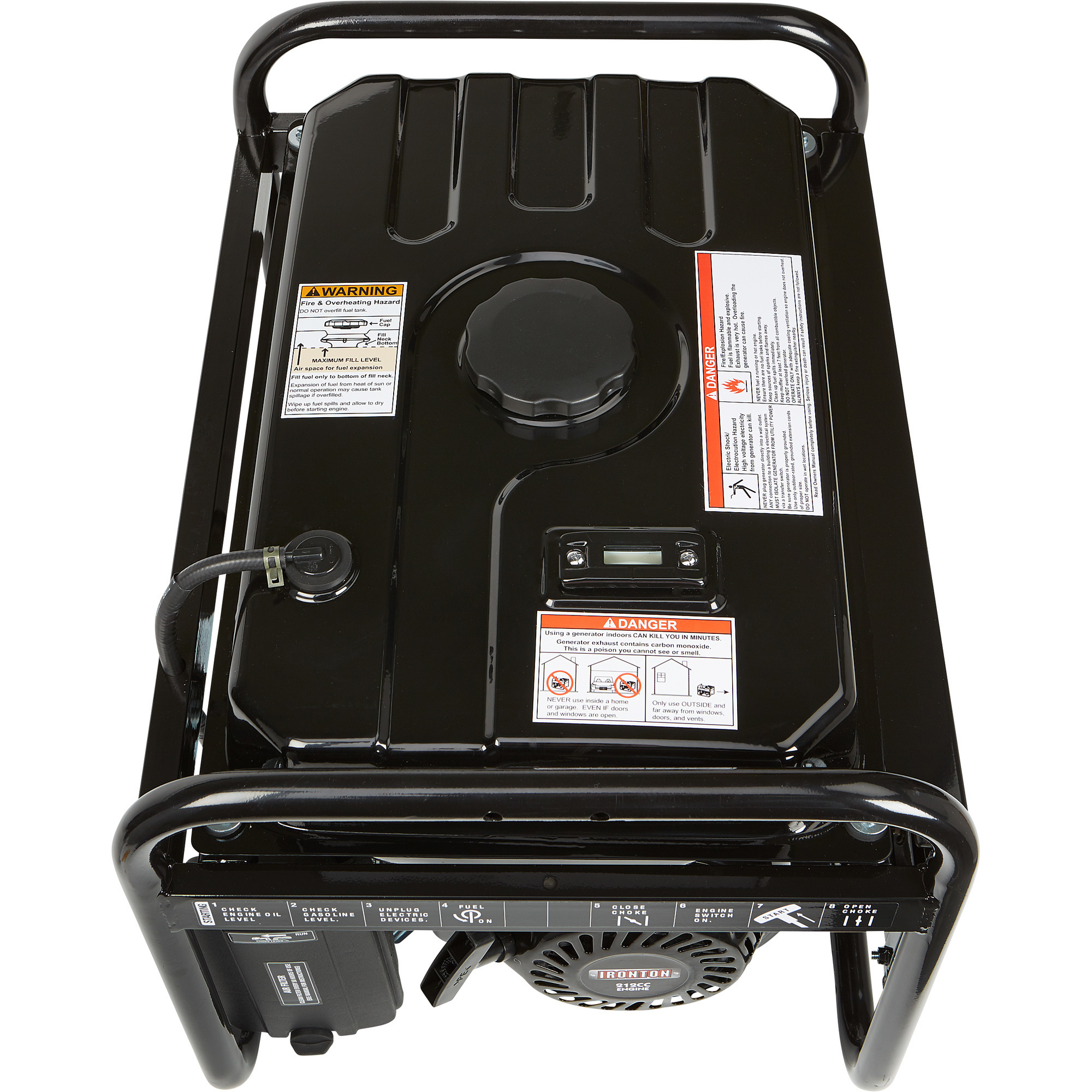 Ironton Portable Generator, 4000 Surge Watts, 3200 Rated Watts ...