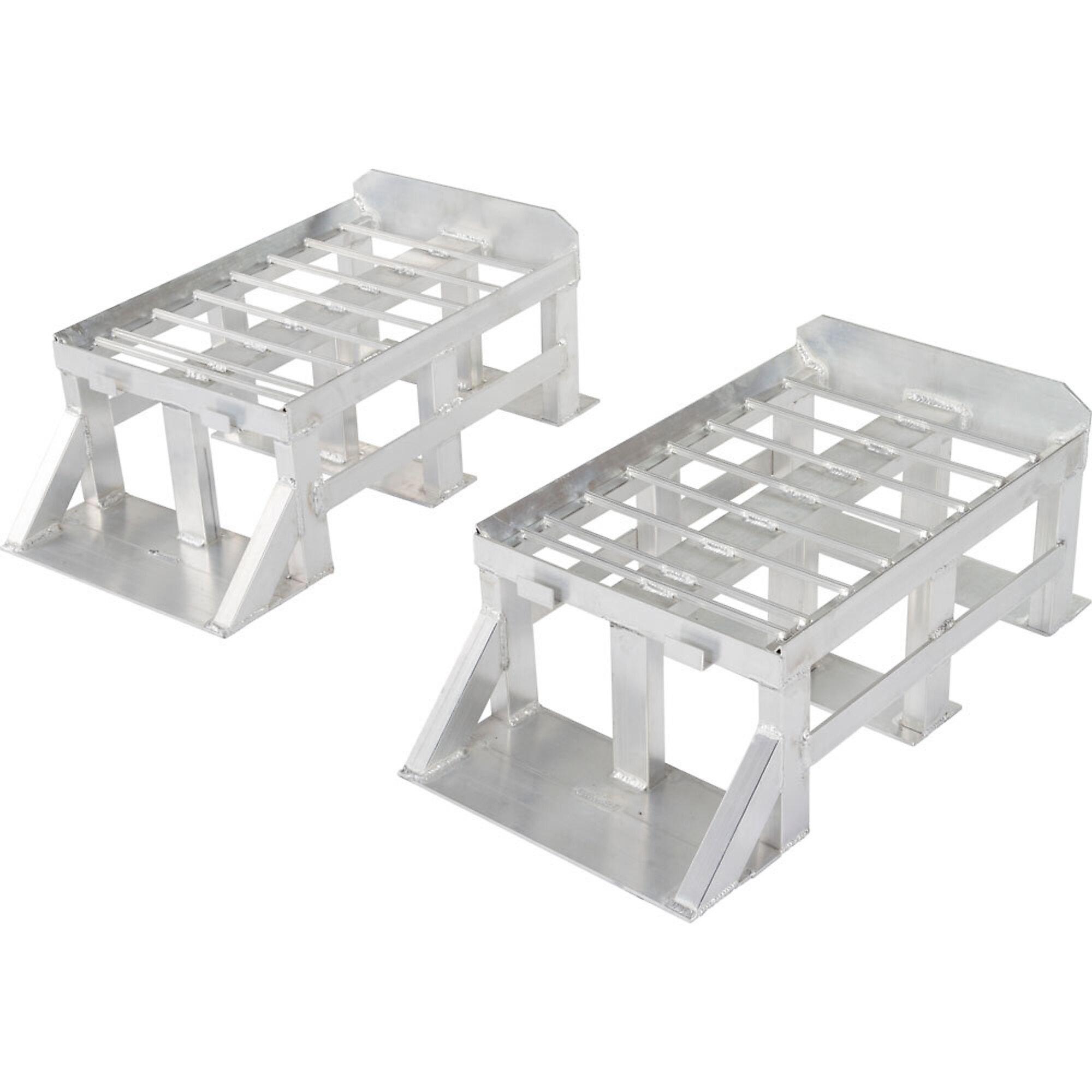 Discount Ramps, Extra-Long Alum. Two Piece Car Service Ramps, Material ...