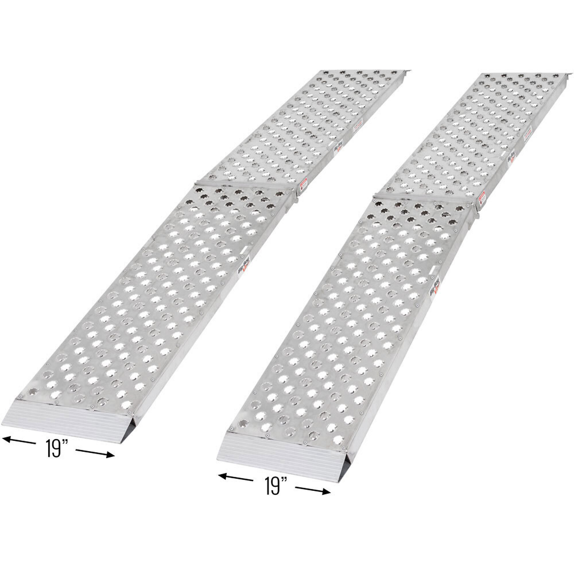 Black Widow, 8ft. x 19in. Alum. XW Arched Dual Folding ATV Ramps, Max ...