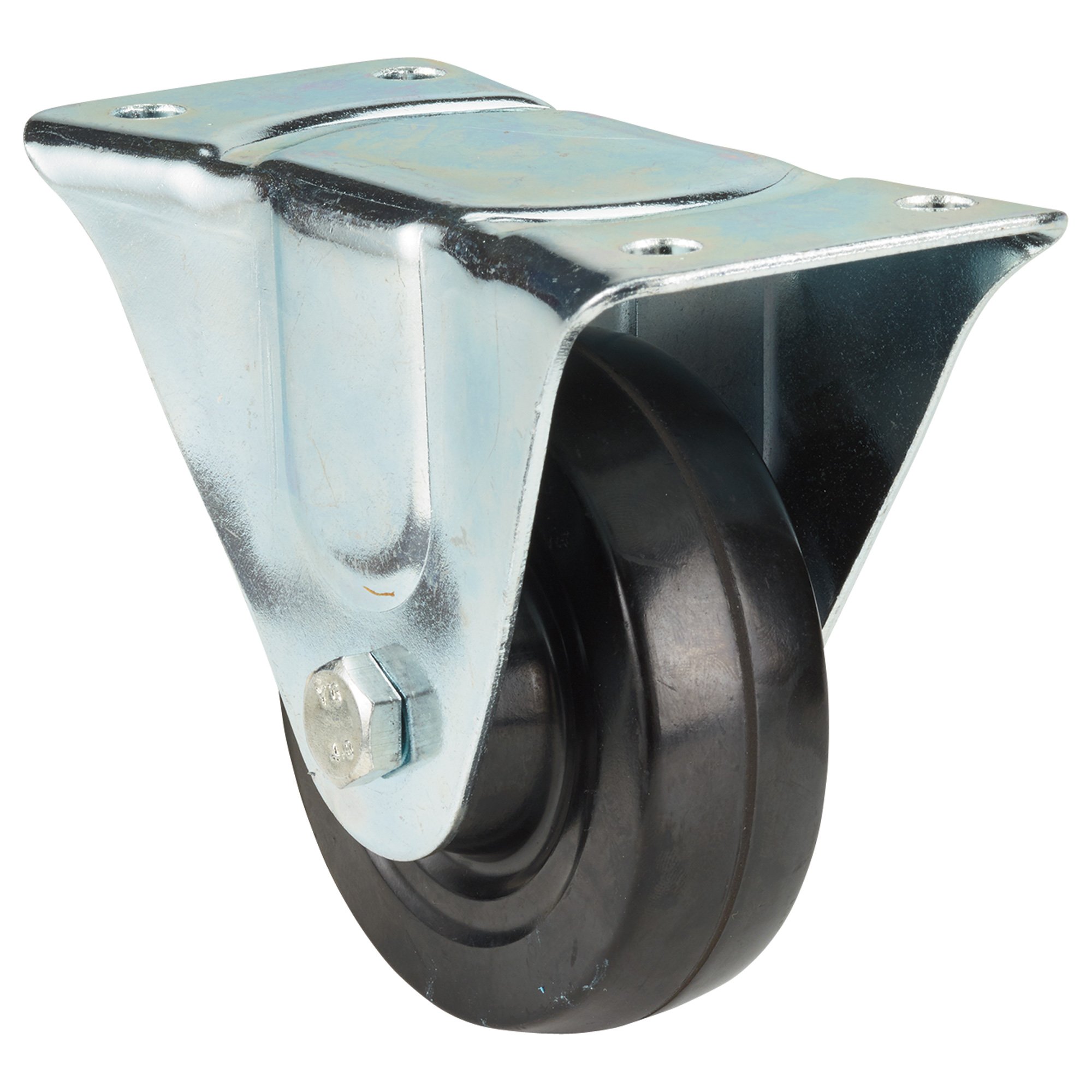 Ironton 4in. Rigid Rubber Caster — 308-Lb. Capacity, Black | Northern Tool