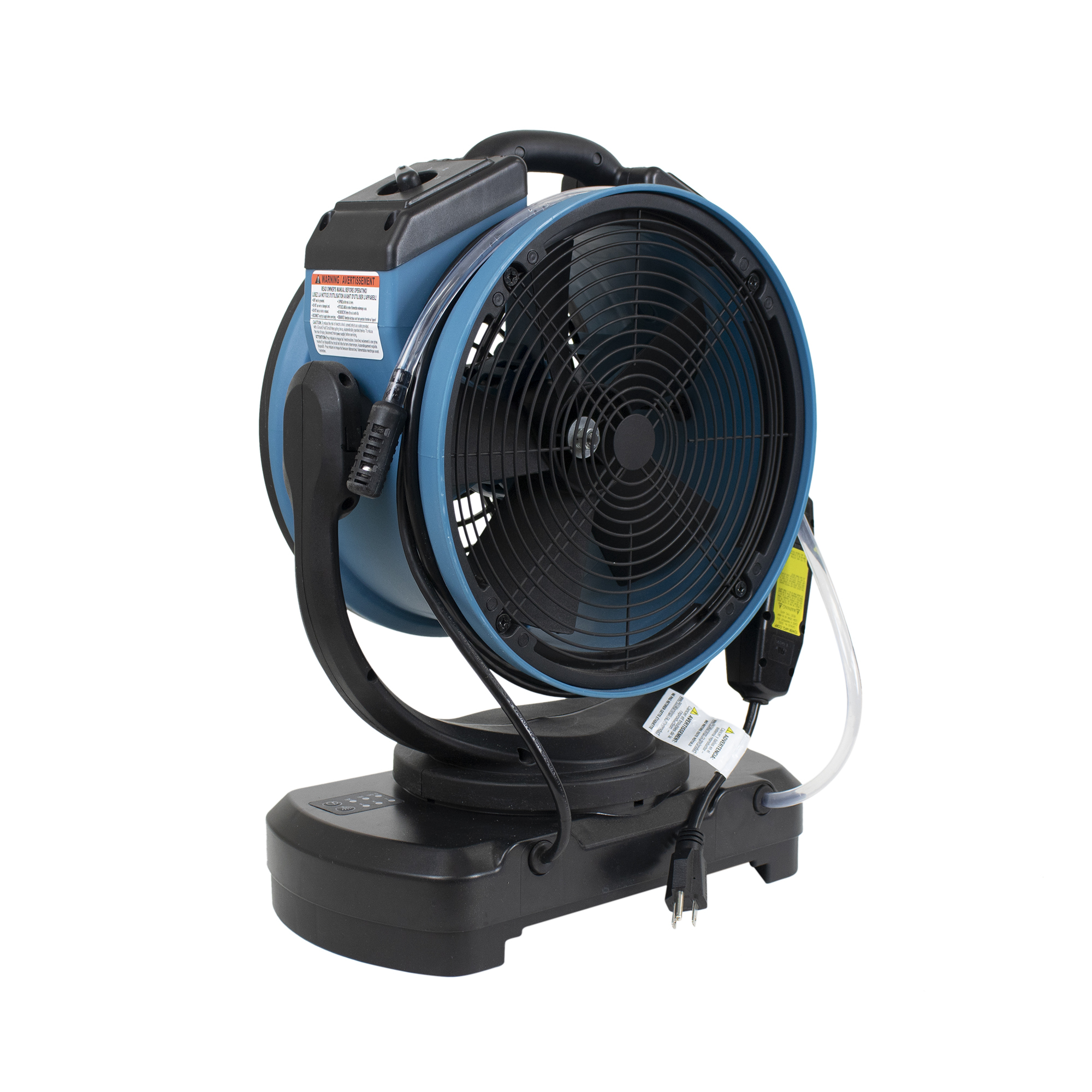 XPOWER, 3 Speed 11in. Oscillating Misting Fan w/ Water Pump, Fan ...