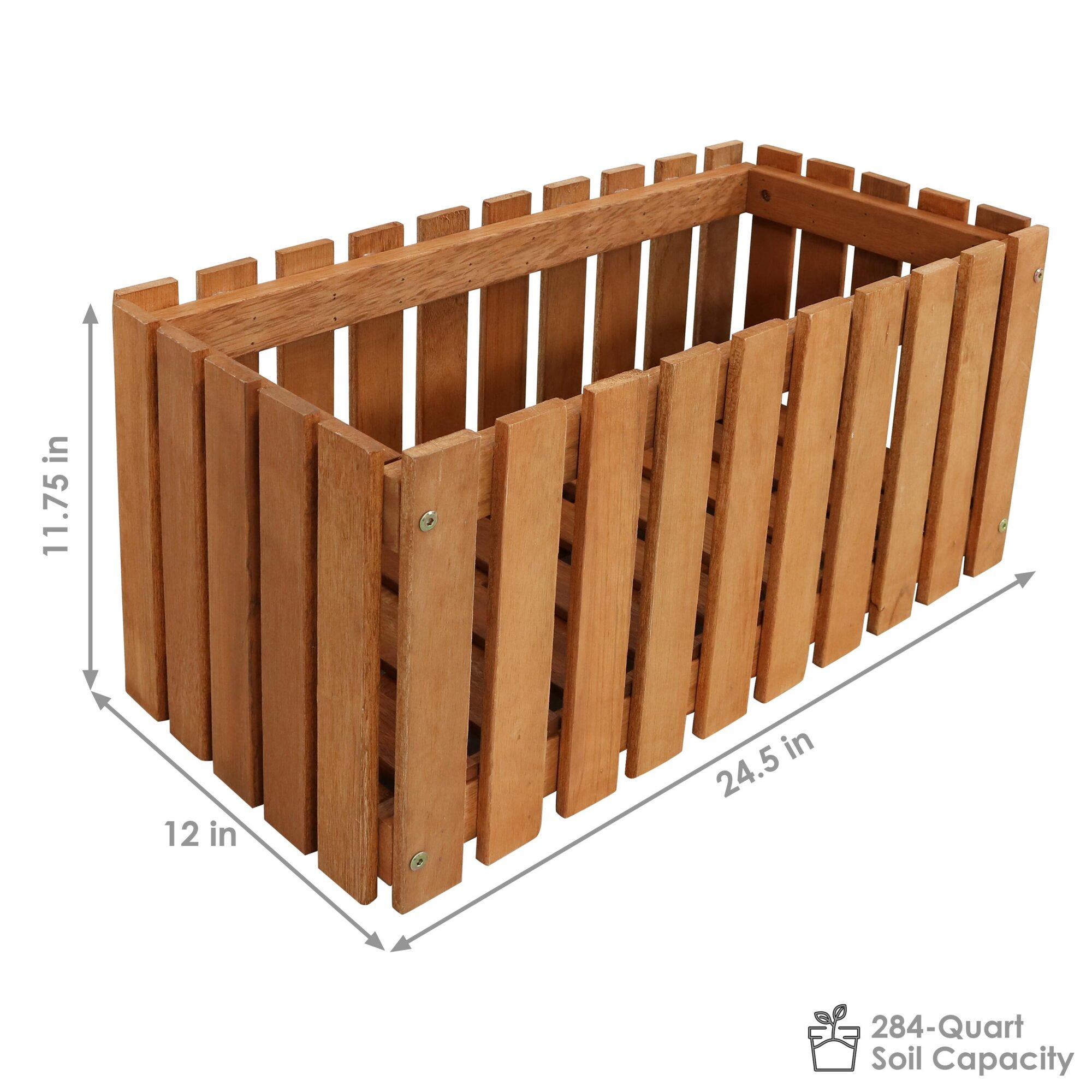 Sunnydaze Decor, Picket Style Outdoor Planter Box, Model# LAM-474 ...