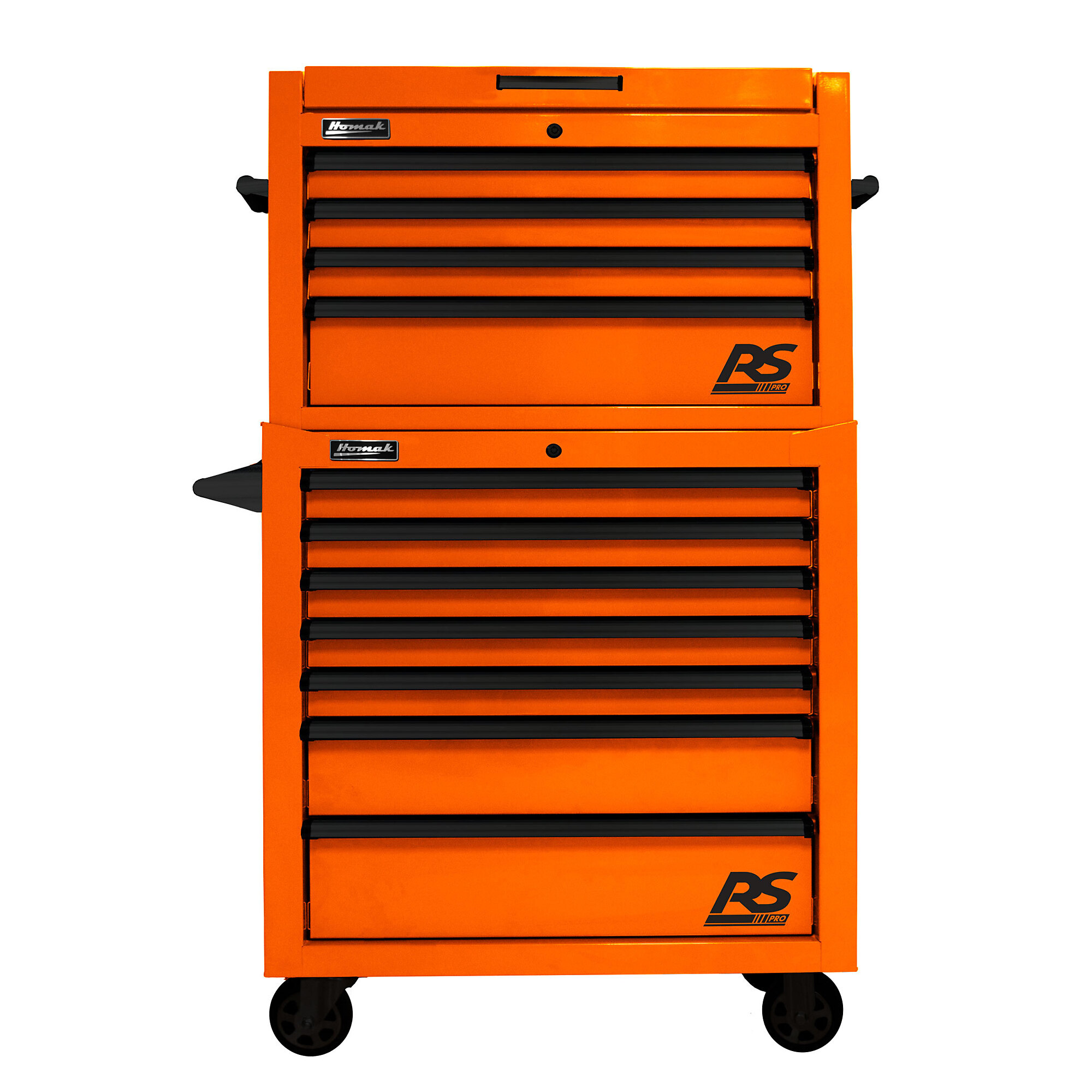 Homak RS Pro, 36in. RS PRO 4 DWR TOP CHEST WITH OUTLET-ORANGE, Width 35 ...