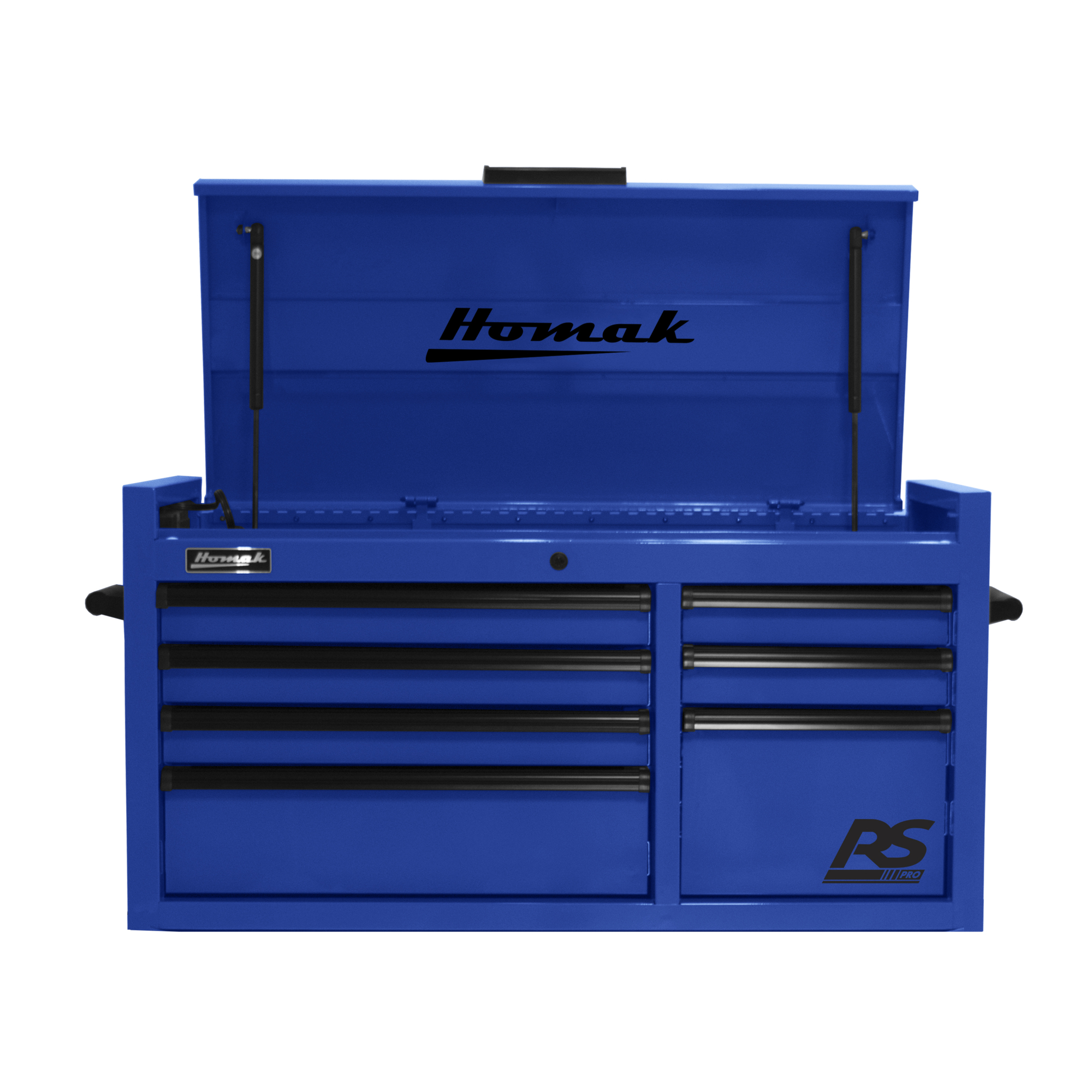 Homak RS Pro, 41in. RS PRO 7 DWR TOP CHEST WITH OUTLET BLUE, Width 40.5 ...