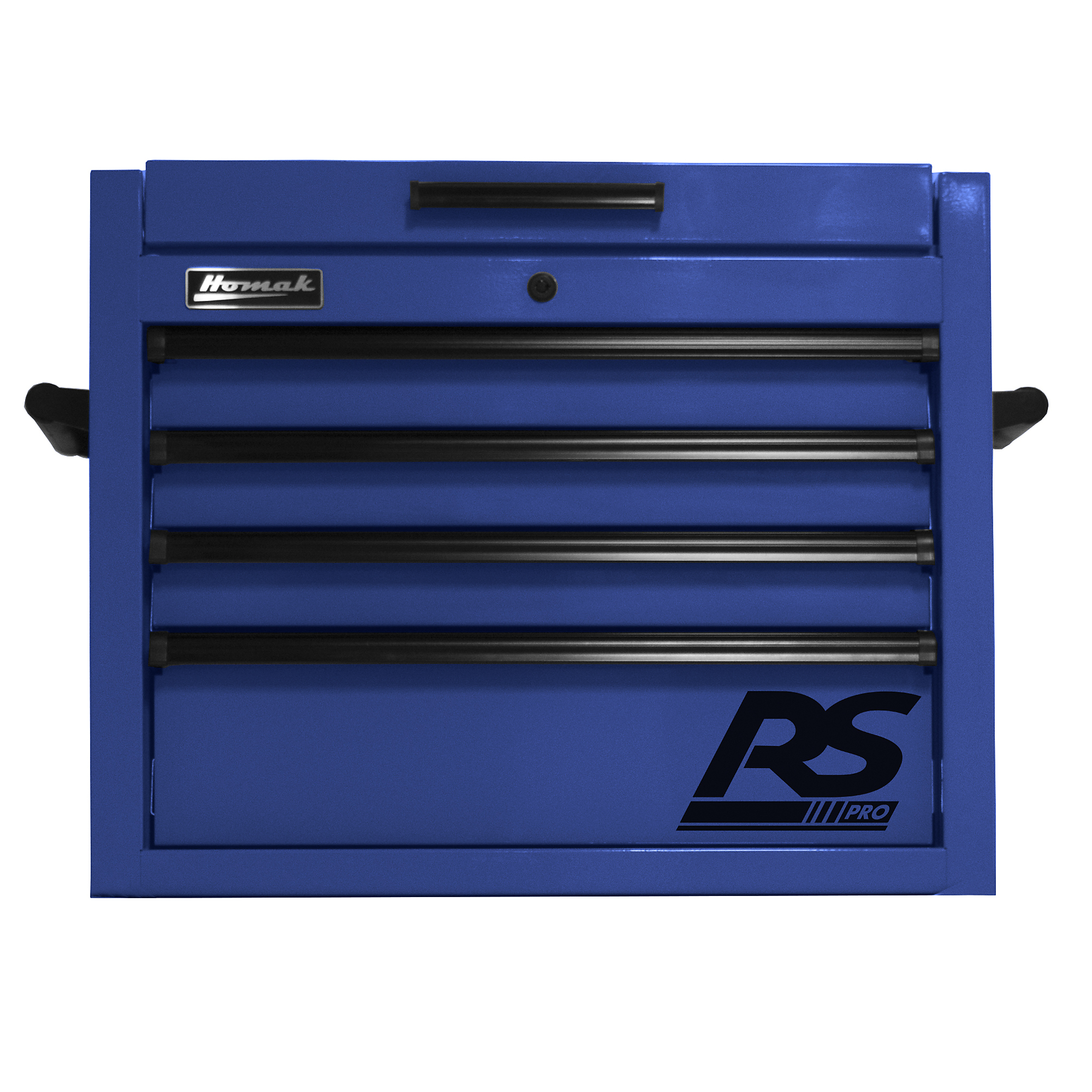 Homak RS Pro 27in. 4-Drawer Top Chest with Outlet, Blue, Model ...