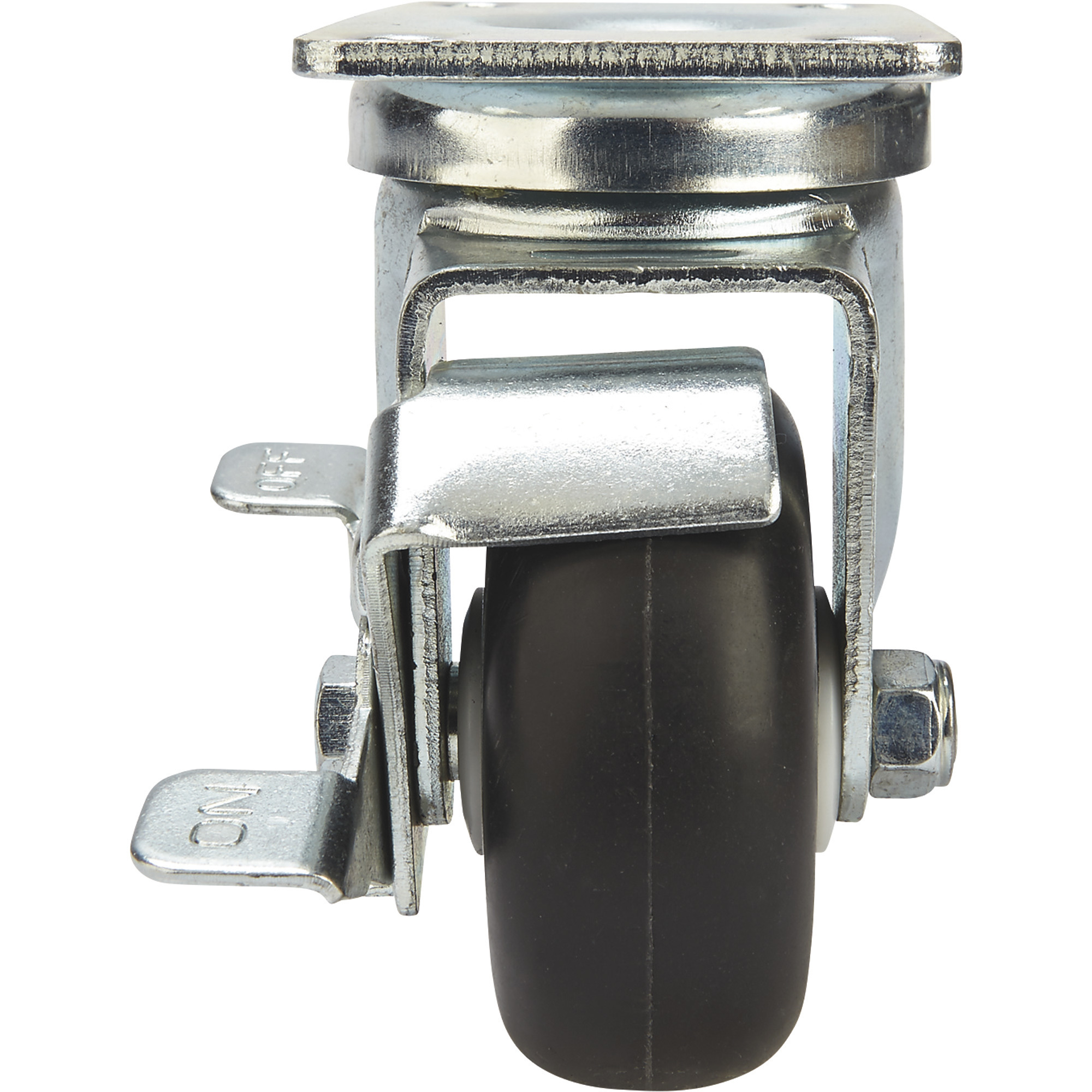Ironton Light-Duty 3in. Swivel Nonmarking Polyolefin Caster with Brake ...