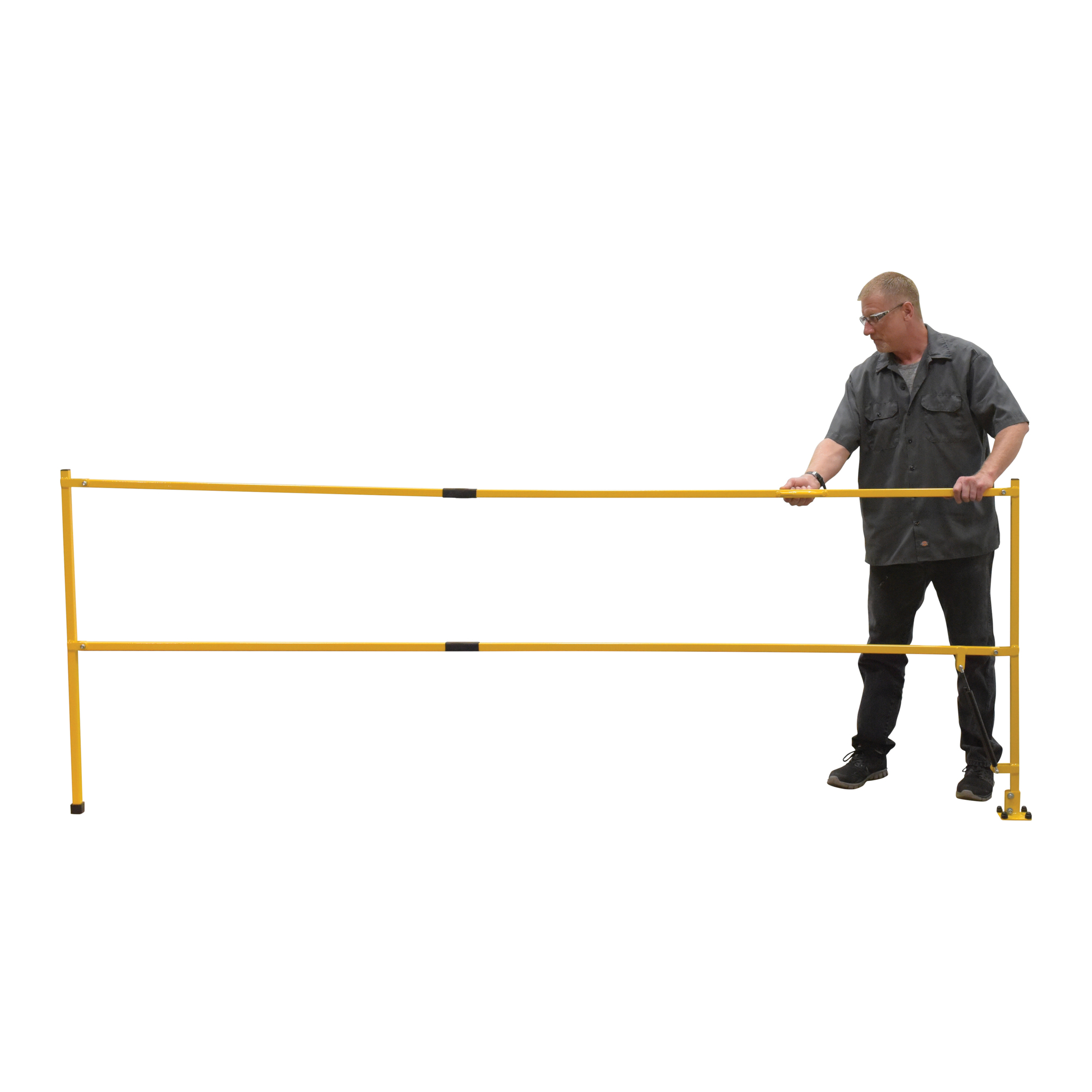 Vestil, Wide Safety Lift Gate Yellow, Color Yellow, Max. Width 121.75 ...