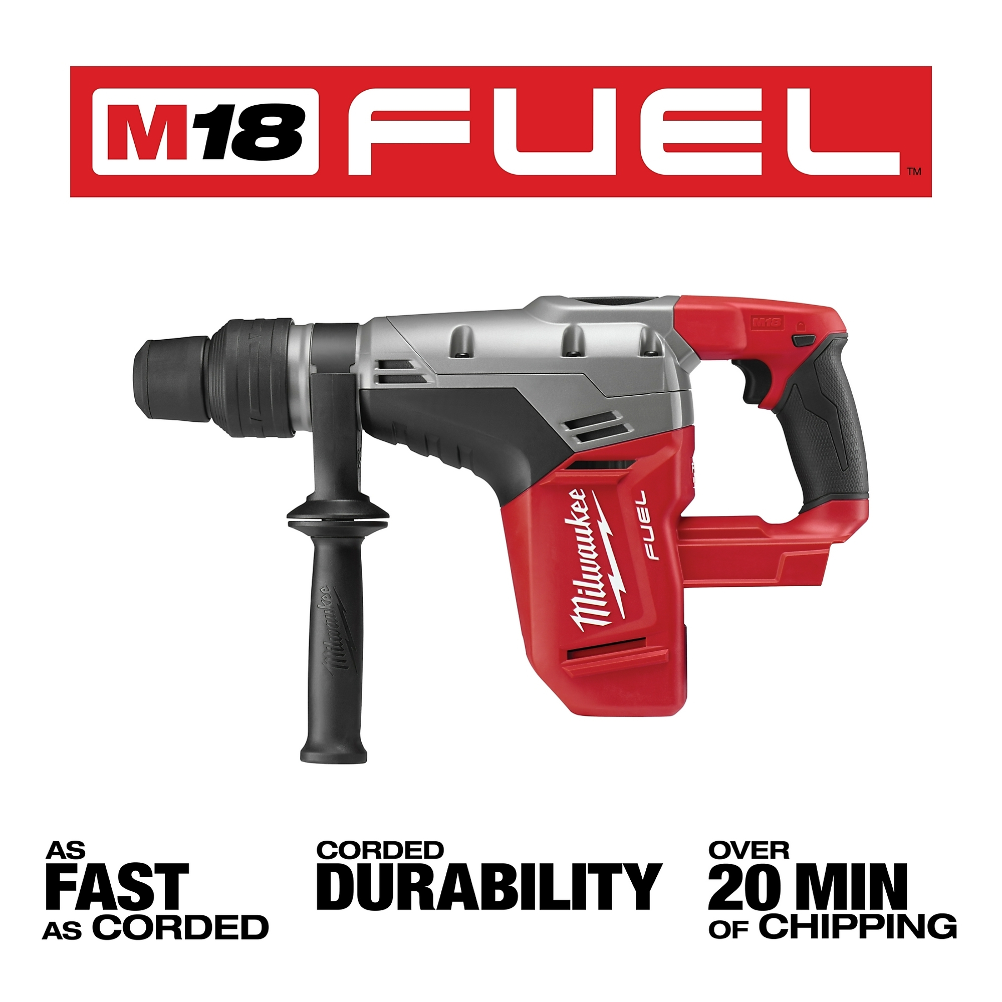 Milwaukee, M18 FUEL Cordless 1-9/16in. SDS-Max Rotary Hammer, Chuck ...
