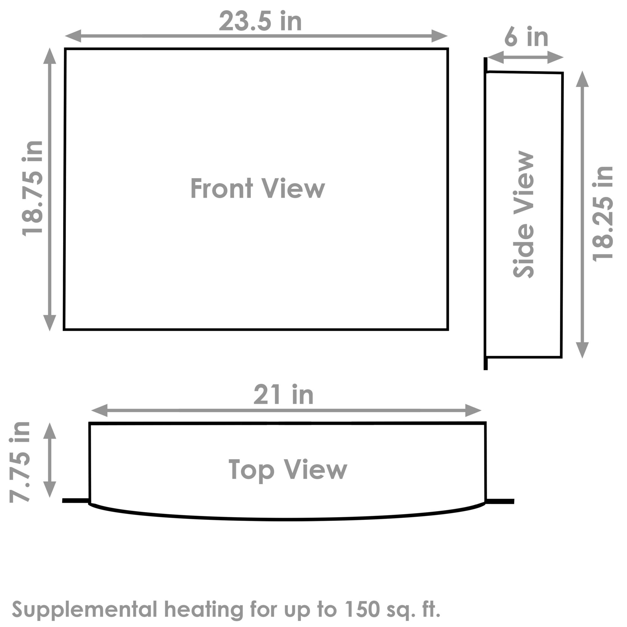 Sunnydaze Decor, Cozy Warmth Indoor Electric Fireplace - 23in., Heat ...