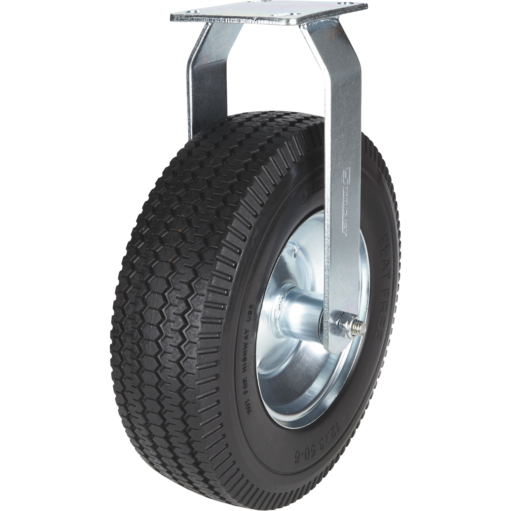 Strongway 12in. Rigid Flat-Free Solid Polyurethane Caster — 450-Lb ...