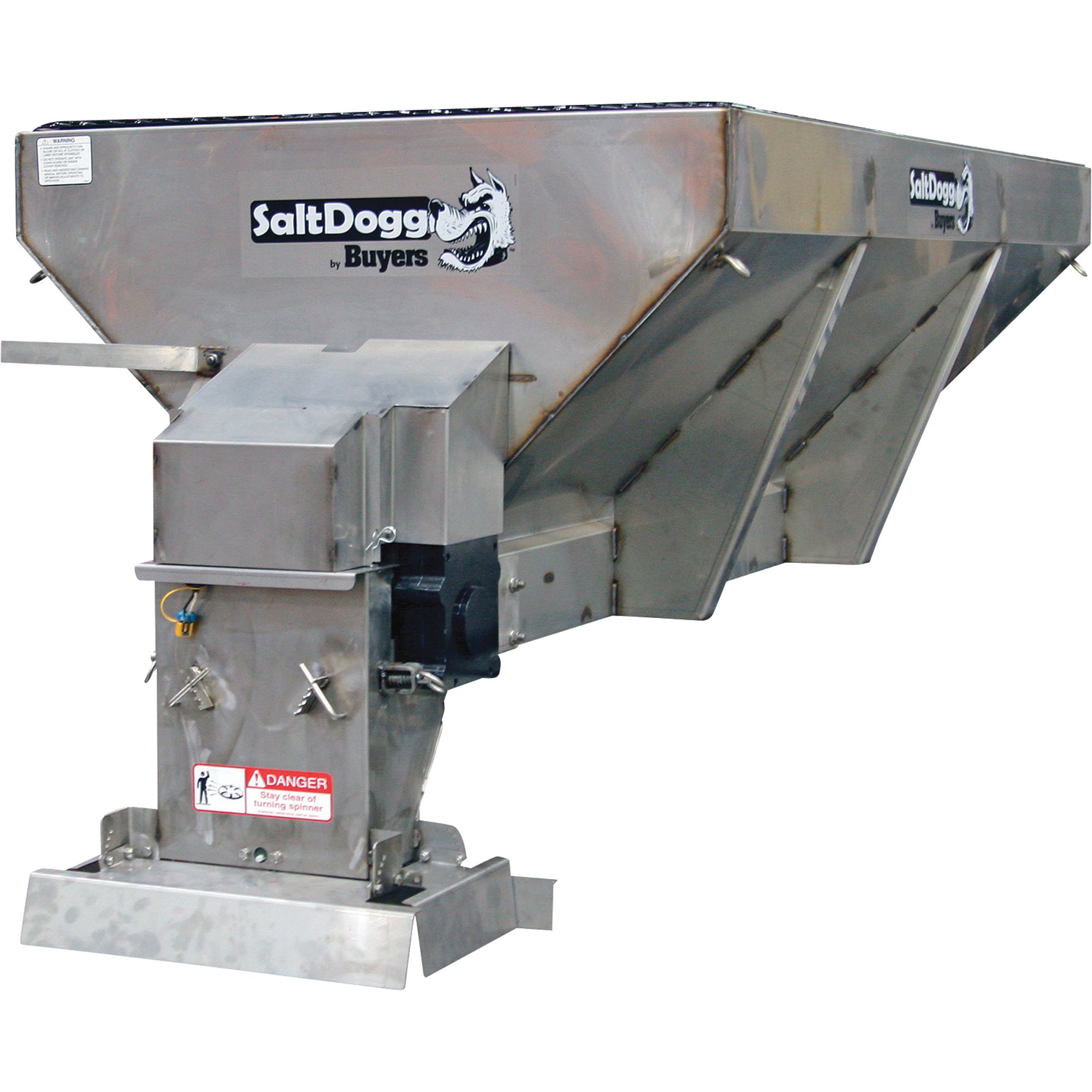 Salt Dogg Stainless Steel Electric Hopper Spreader — 1.8 Cubic Yard ...