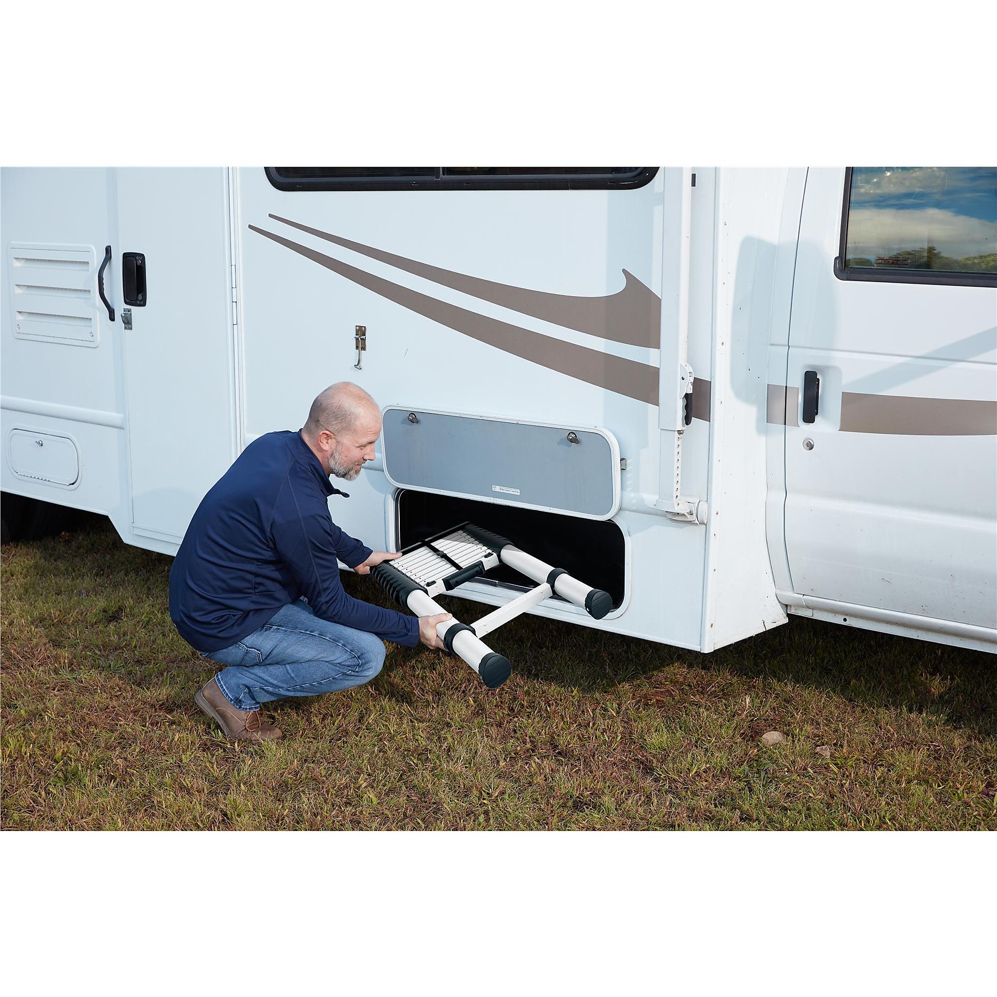 Cosco, 14ft. Telescoping Aluminum Ladder w/ Grips Top Cap, Height 14 ft ...