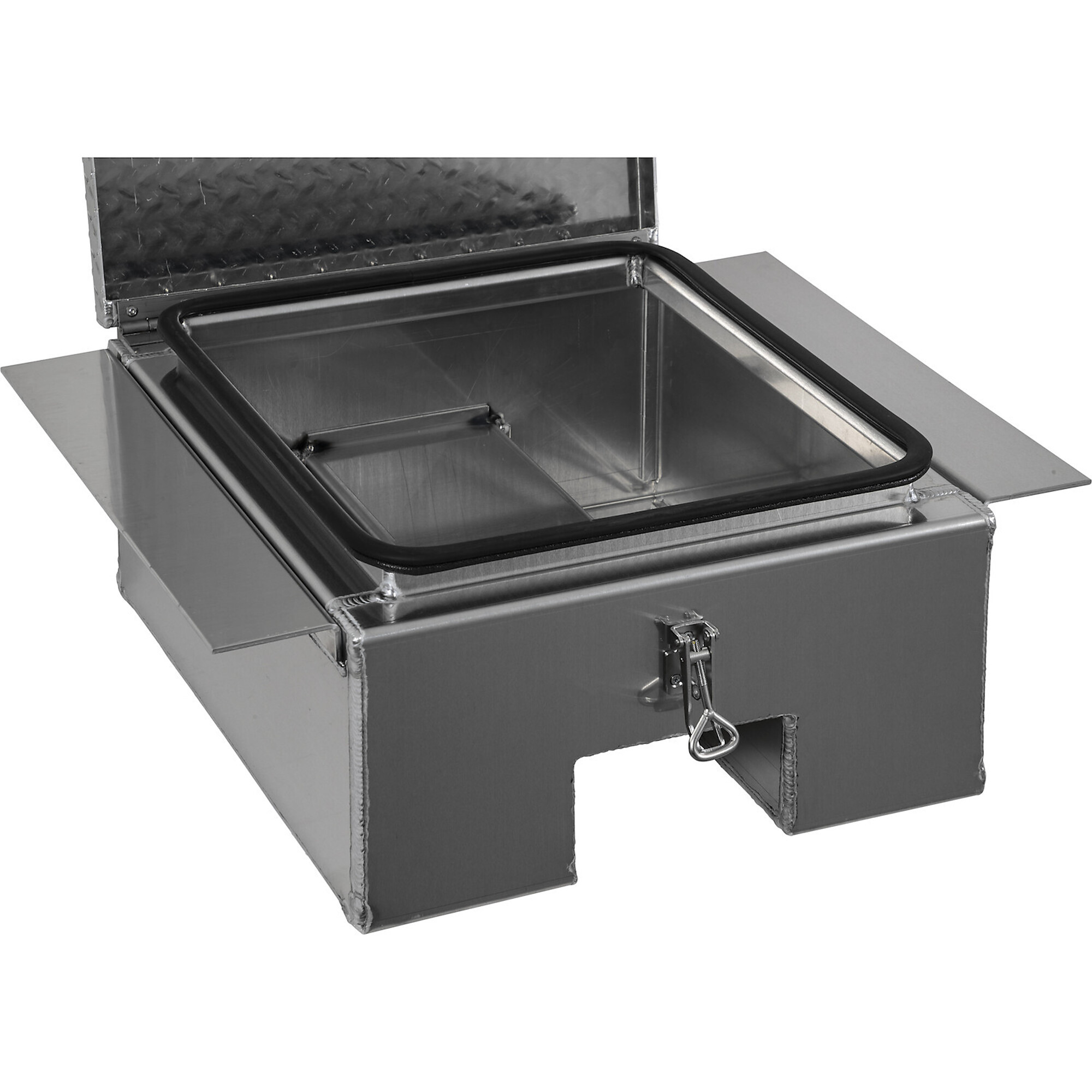 Buyers Products, 22in. Diamond Tread Aluminum In-Frame Truck Box, Width ...