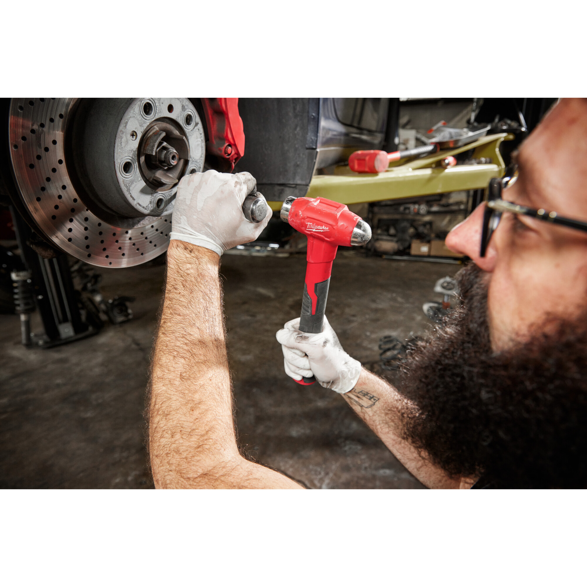 Milwaukee, 16OZ DEAD BLOW BALL PEEN HAMMER, Handle Length 13 in, Model ...