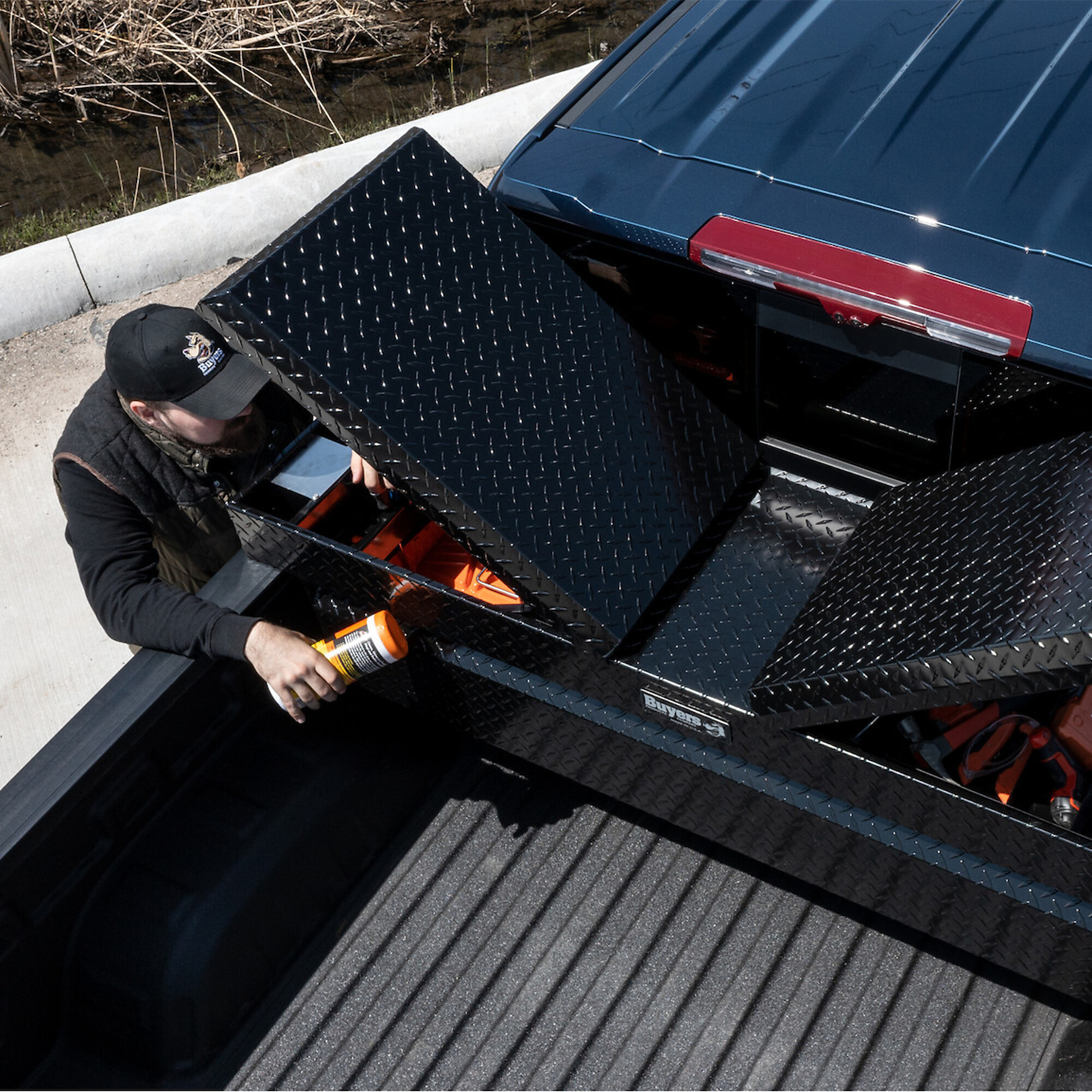 Buyers Products, Diamond Tread Aluminum Gull Wing Truck Tool Box Series ...