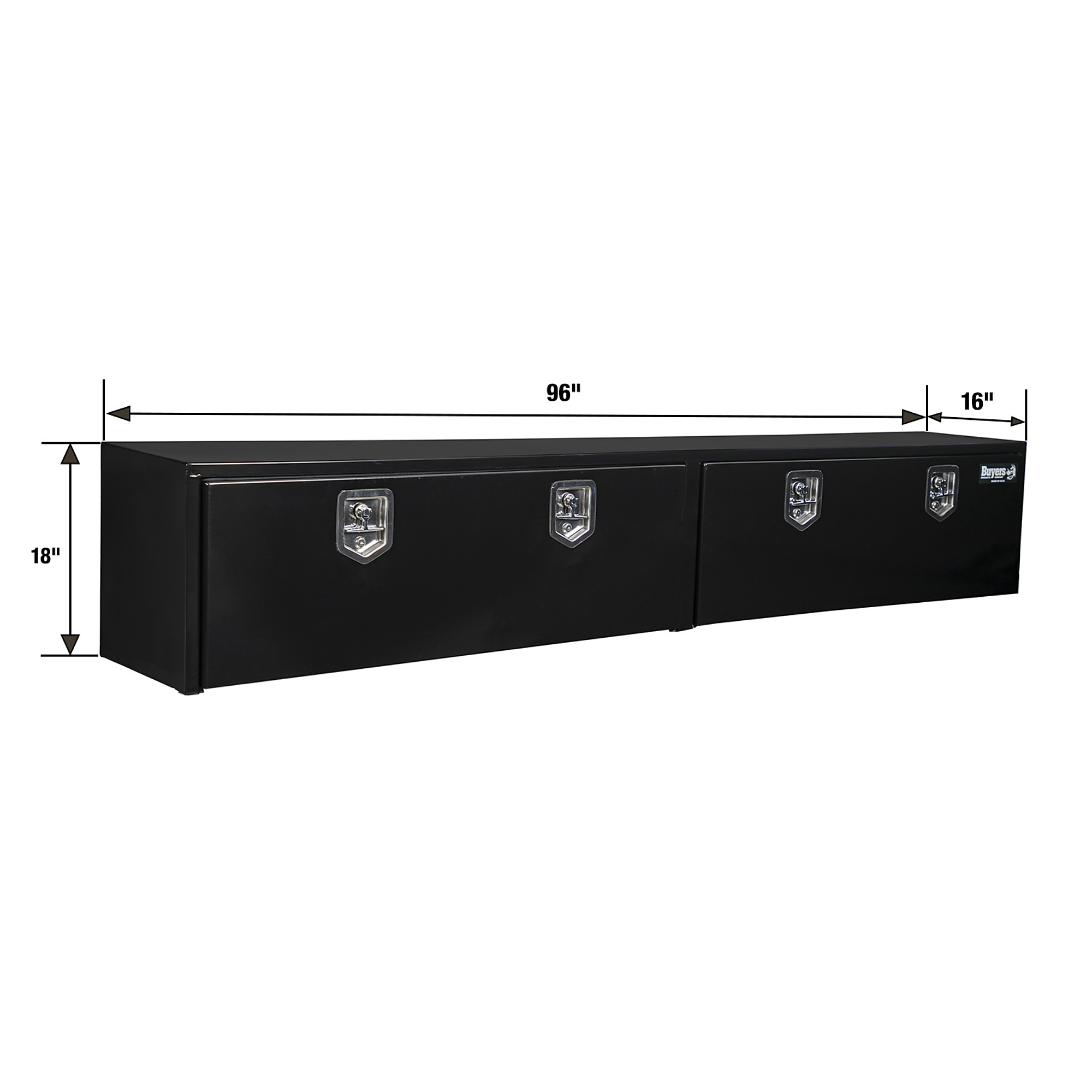 Buyers Products, 96x16x18in. Steel Topsider Truck Tool Job Storage Box ...