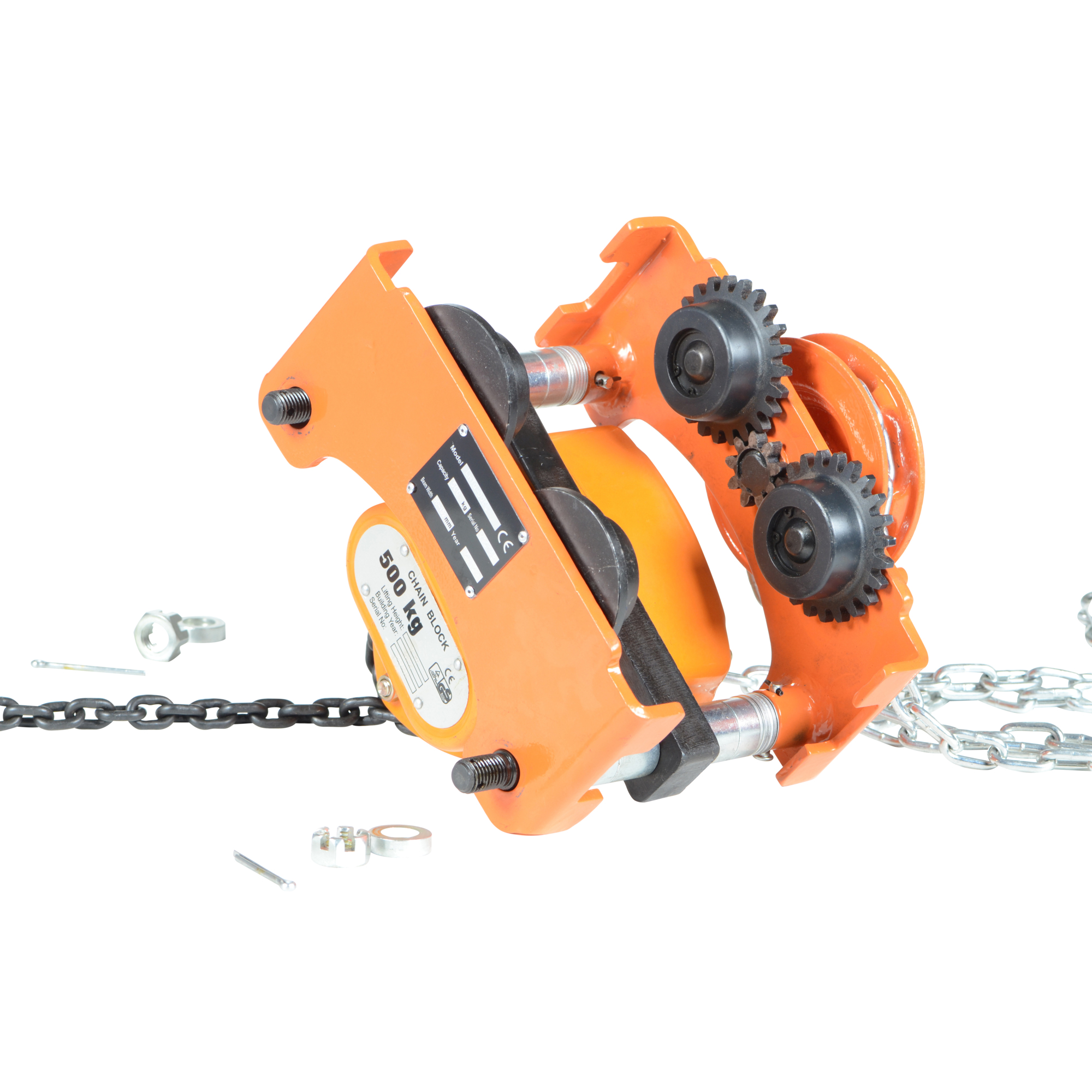 Vestil, Low Headroom Chain Hoist Gear Trolley 1k, Capacity 1000 lb ...
