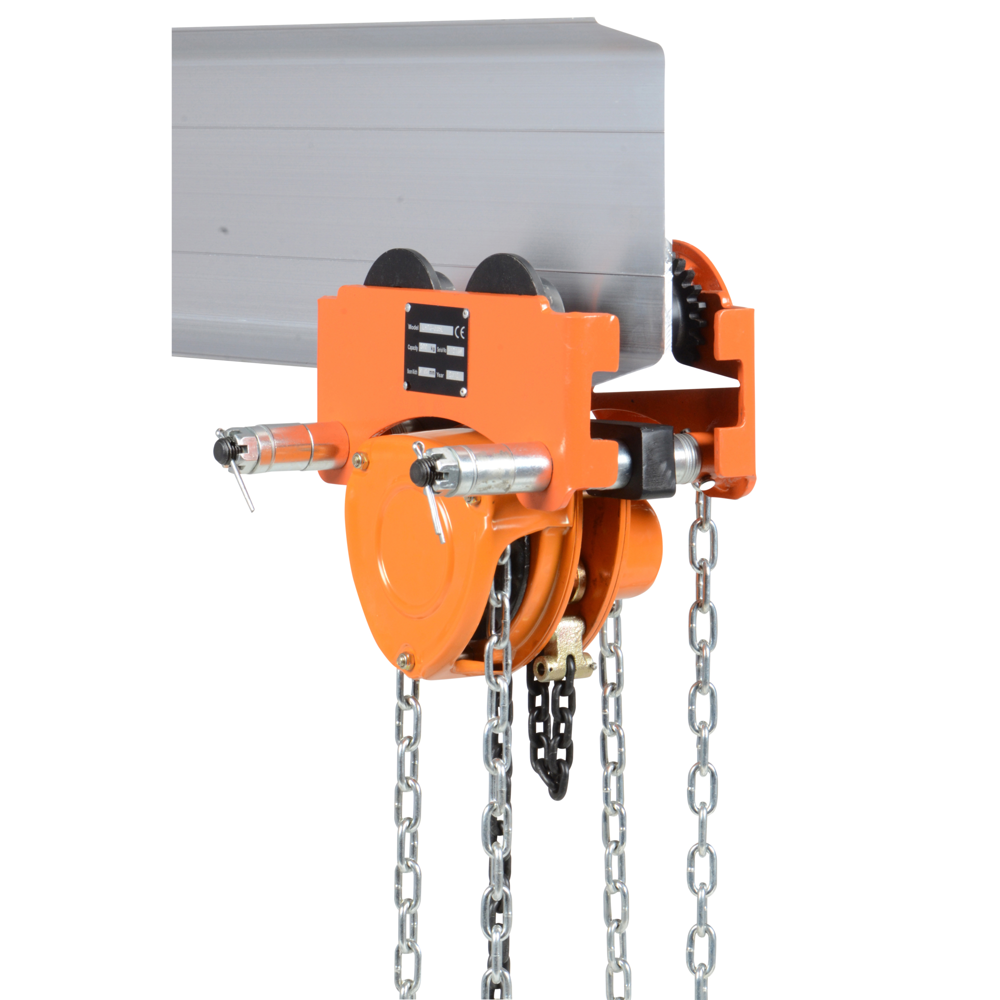Vestil, Low Headroom Chain Hoist Gear Trolley 1k, Capacity 1000 lb ...