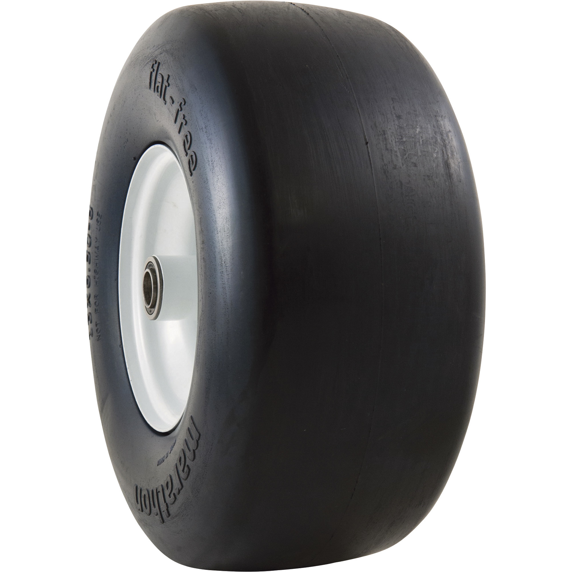 Marathon Tires Flat-Free Lawn Mower Tire, 3/4in. Bore, 13 x 6.50-6in ...