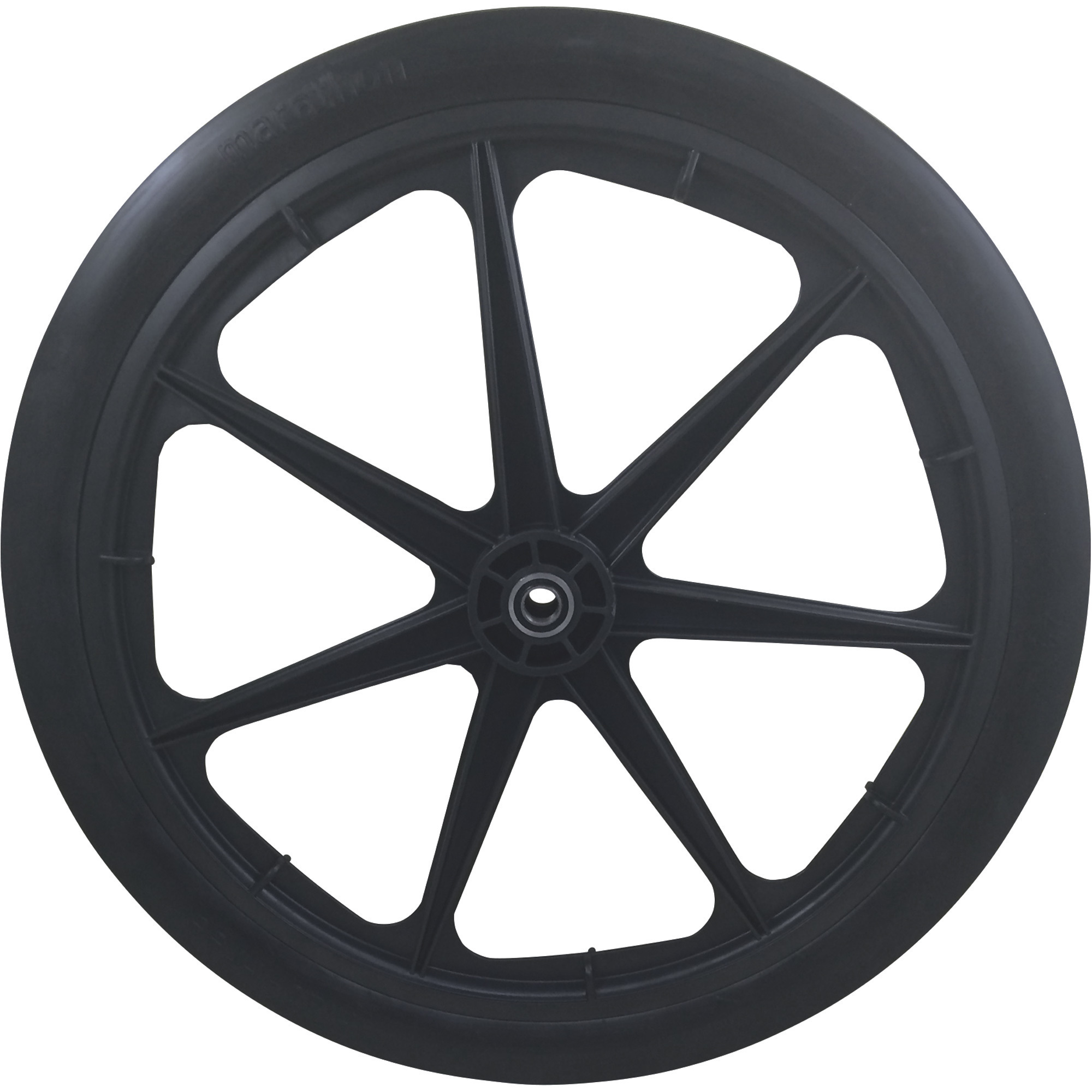 Marathon Tires Flat-Free Tire on Plastic Spoke Rim, 3/4in. Bore, 20 x 2 ...