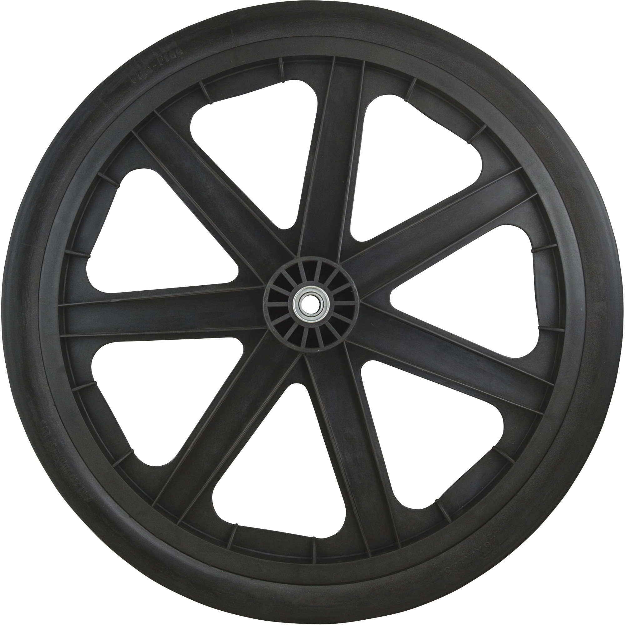 Marathon Tires Flat-Free Tire on Plastic Spoke Rim, 3/4in. Bore, 26 x 2 ...