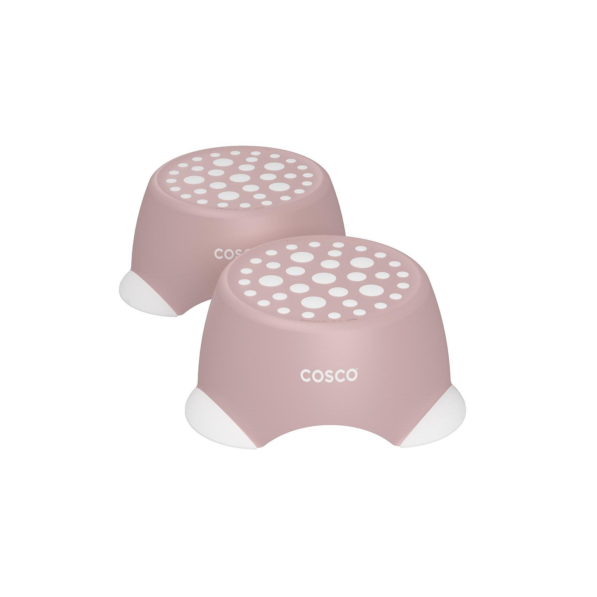Cosco, Kids' One-Step Small Step Stool, Pink, 2-Pack, Height 5.35 ft ...