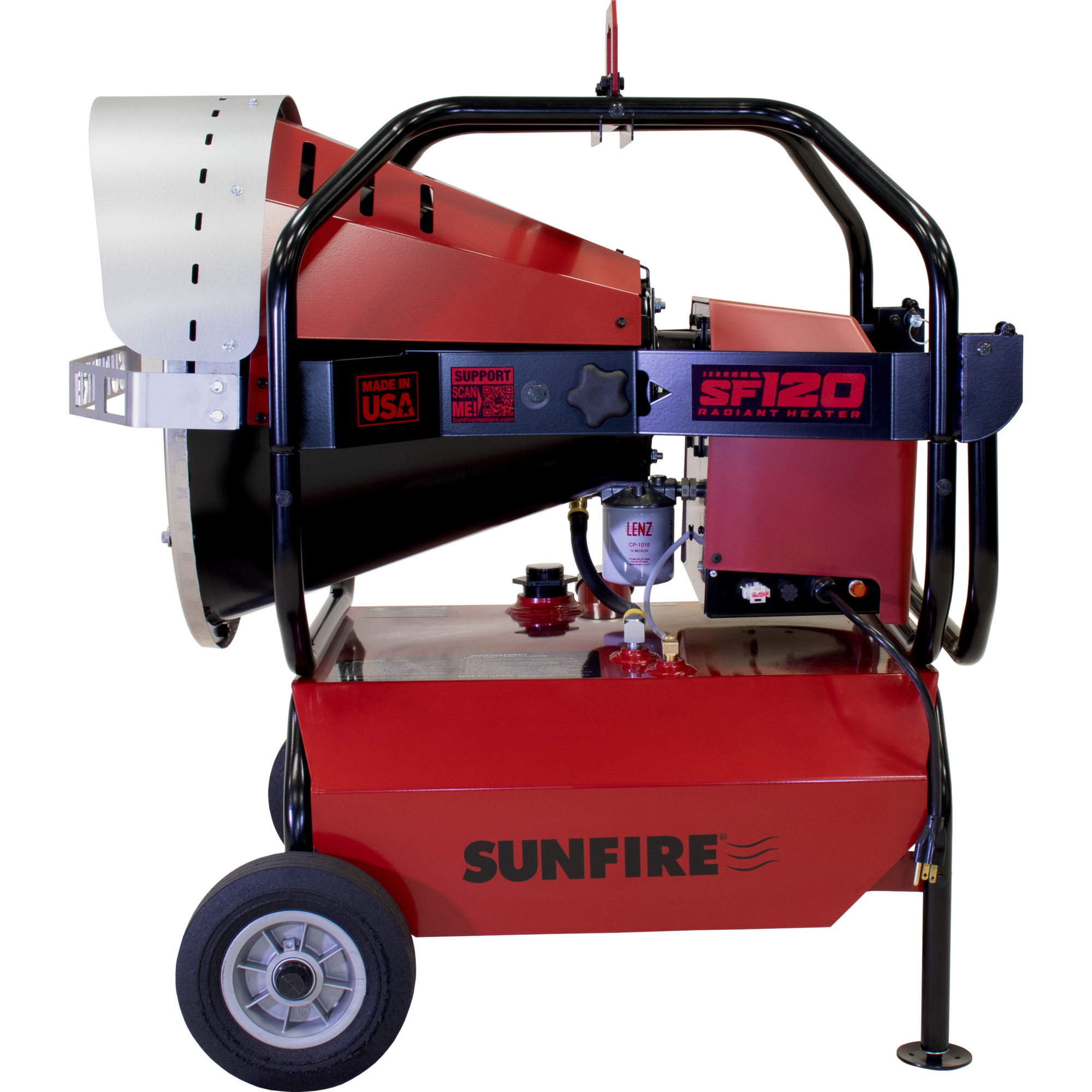 Sunfire Portable Radiant Heater - Dual Fuel, 120,000 BTU, Low Noise ...