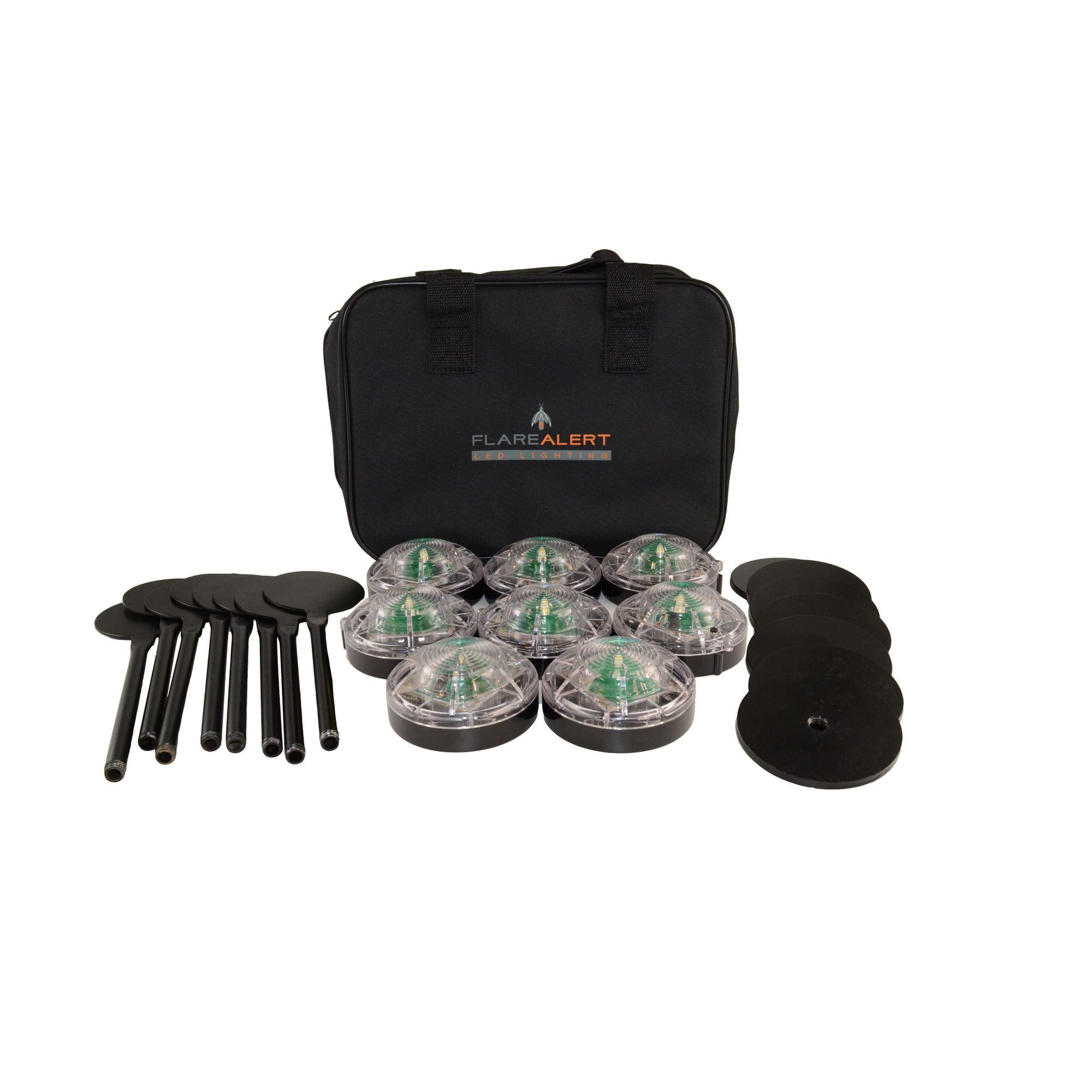 FlareAlert, Large LED Safety Beacon Pro Kit - White, Case Type Bag ...