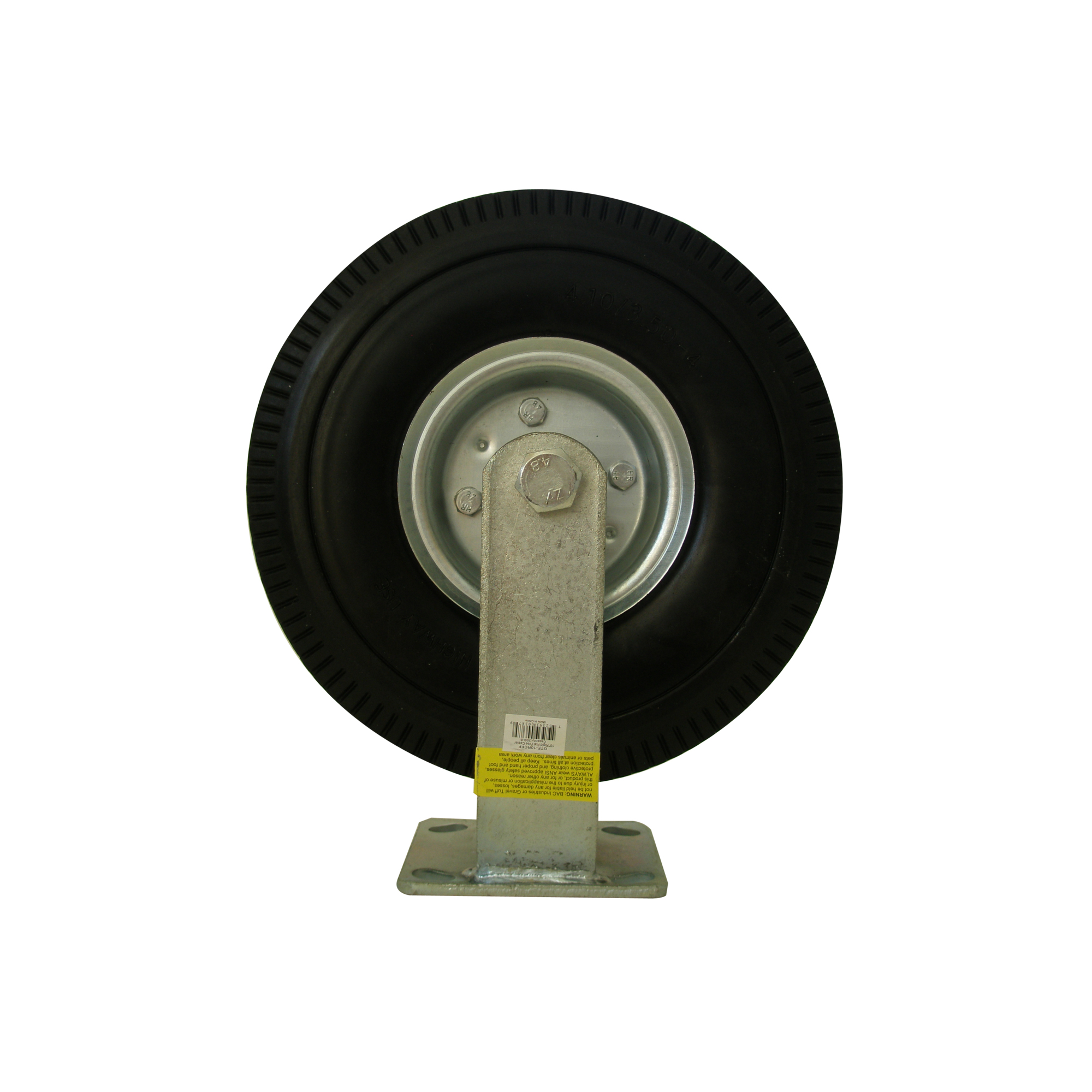 Gravel Tuff, 10in. rigid flat free caster, Wheel Diameter 10 in, Caster ...