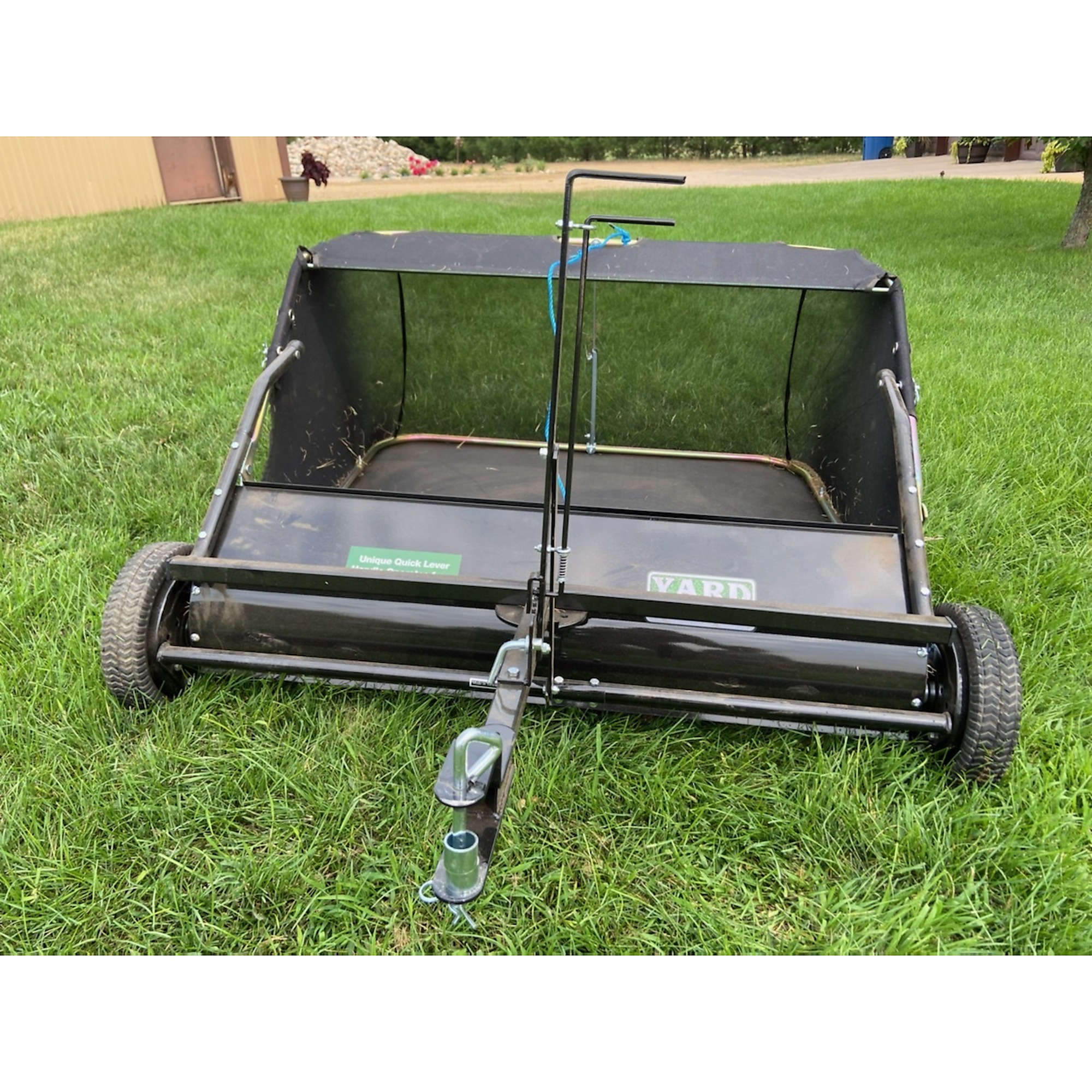 Yard Tuff, 38in. Quick Assembly Lawn Sweeper, Working Width 38 in ...