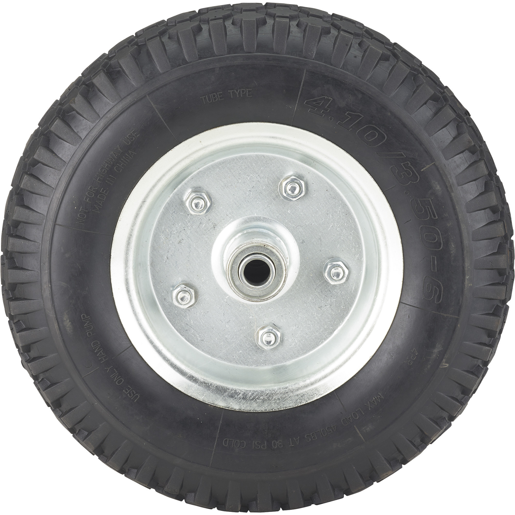 Ironton 12in. Pneumatic Wheel and Tire, 450-Lb. Capacity, Knobby Tread ...