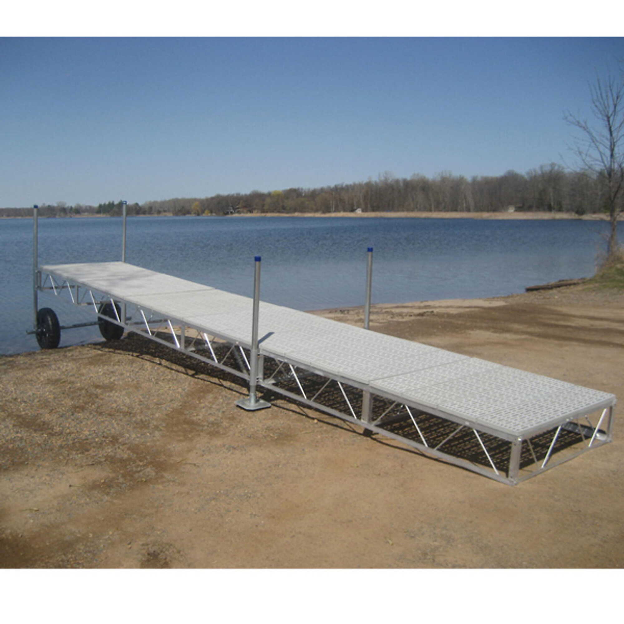 Patriot Docks, 24ft. Straight Roll-In Dock with Poly Decking, Product ...