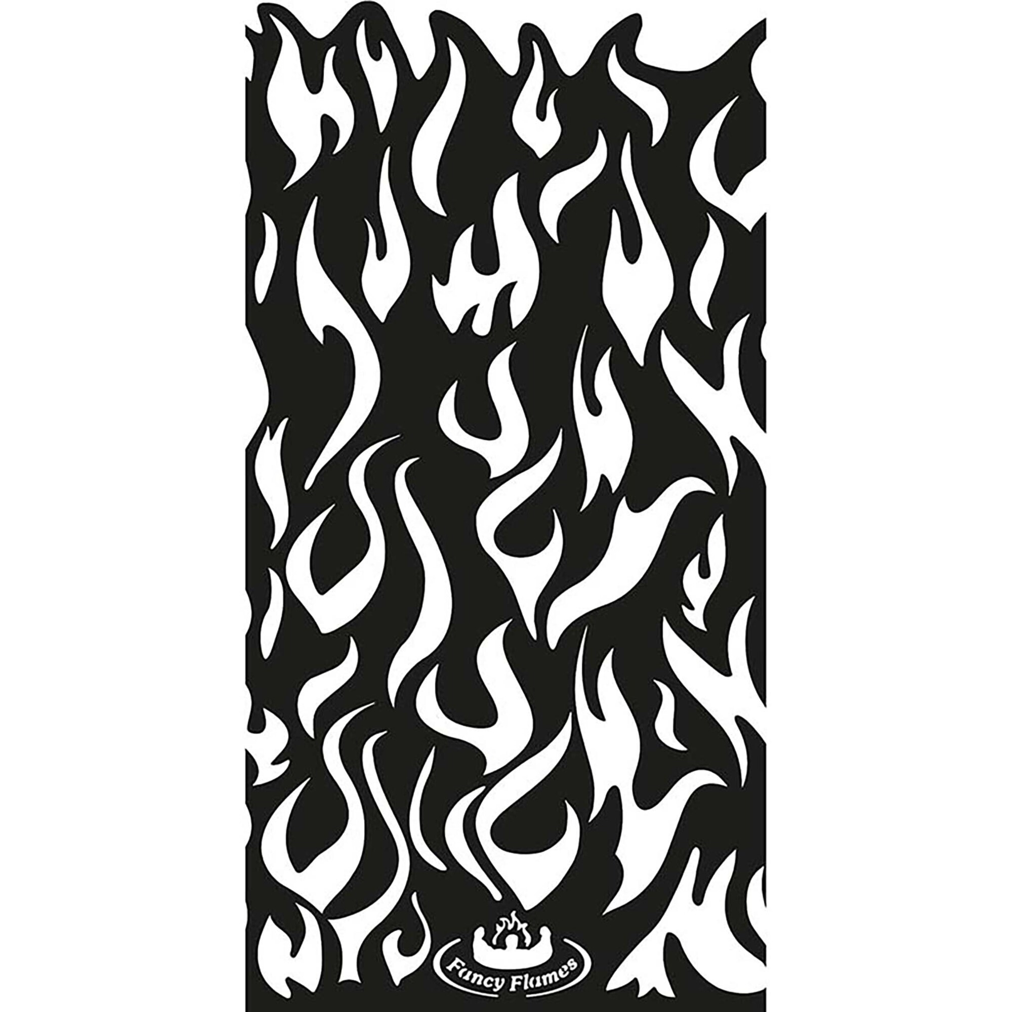 Esschert Design, Laser Cut Flame Fire Drum, Black, Fuel Type Wood ...