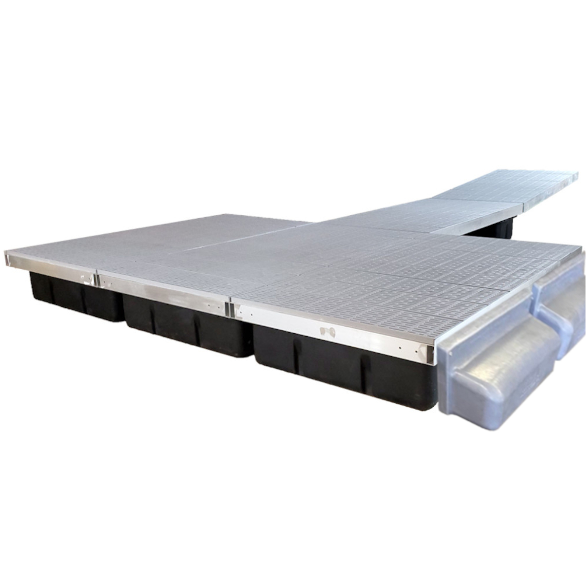 Patriot Docks, 40ft. LowPro Floating PREMIUM \"T\" Dock, Poly Decking ...