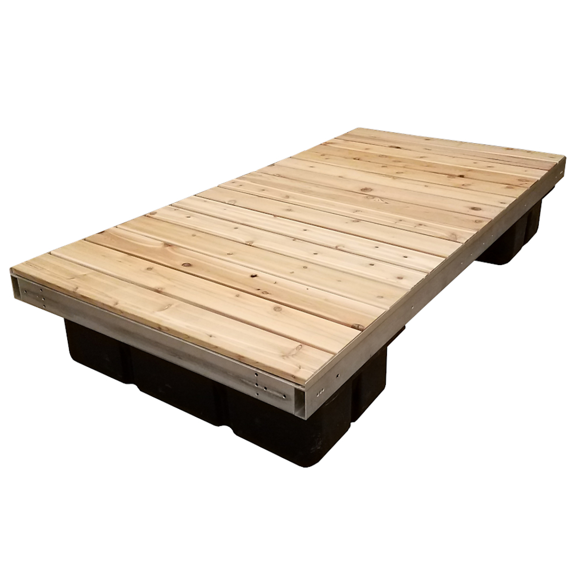 Patriot Docks, LowPro Floating Platform STARTER, Cedar Decking, Length ...