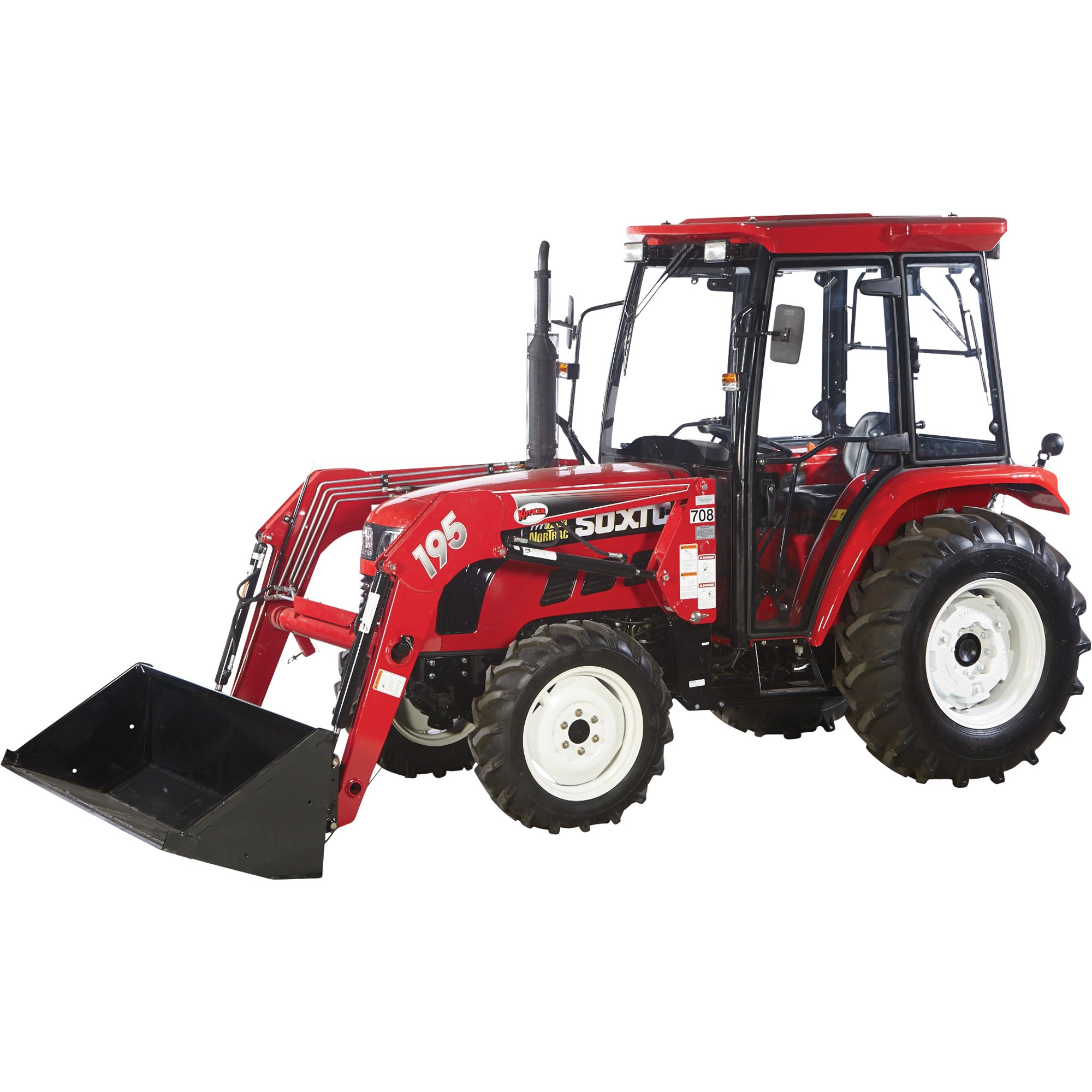 NorTrac 50XTC 50 HP 4WD Tractor with Front-End Loader — with Ag Tires ...