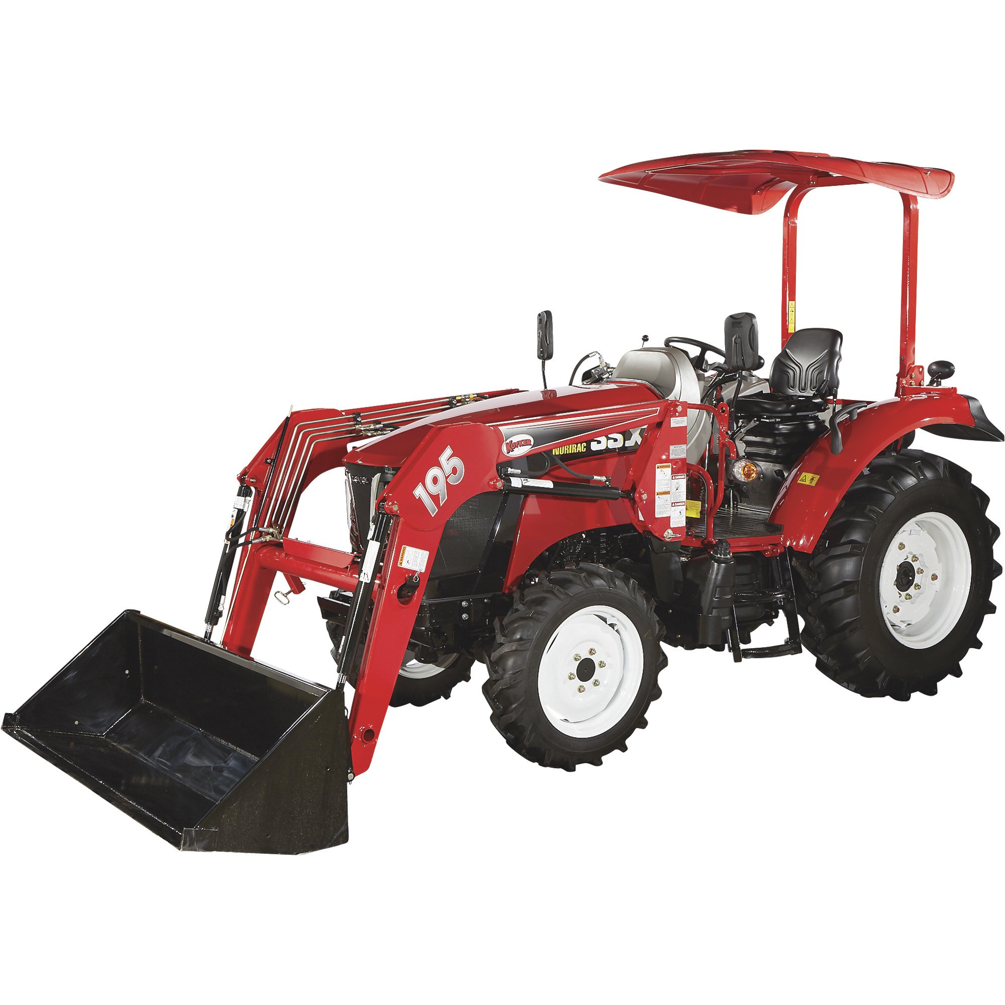 NorTrac 55XT Tractor with ROPS, Front End Loader and Ag Tires — 57 HP ...