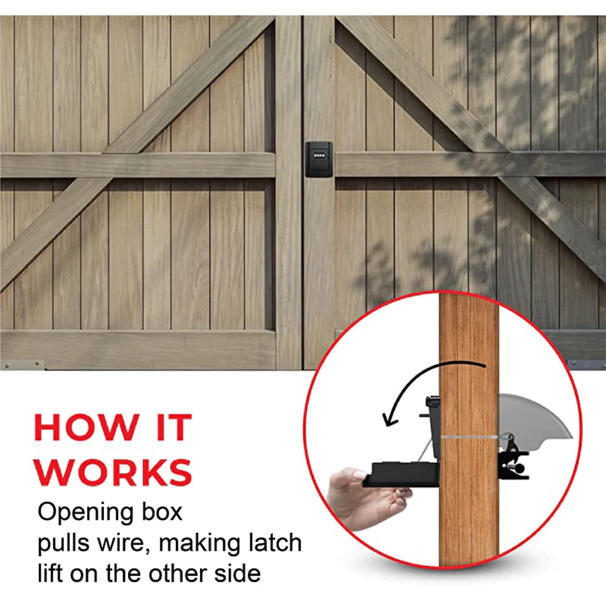 Yardlock, Keyless Gate Lock, Shed lock, Secure Fence Lock Latch, Model ...