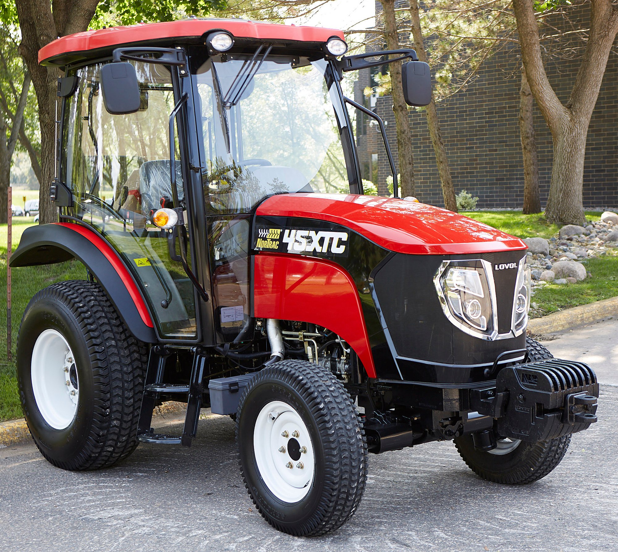 DEMO w/Hours — NorTrac 45XTC Tractor with Cab and Turf Tires — 48 HP, 4 ...