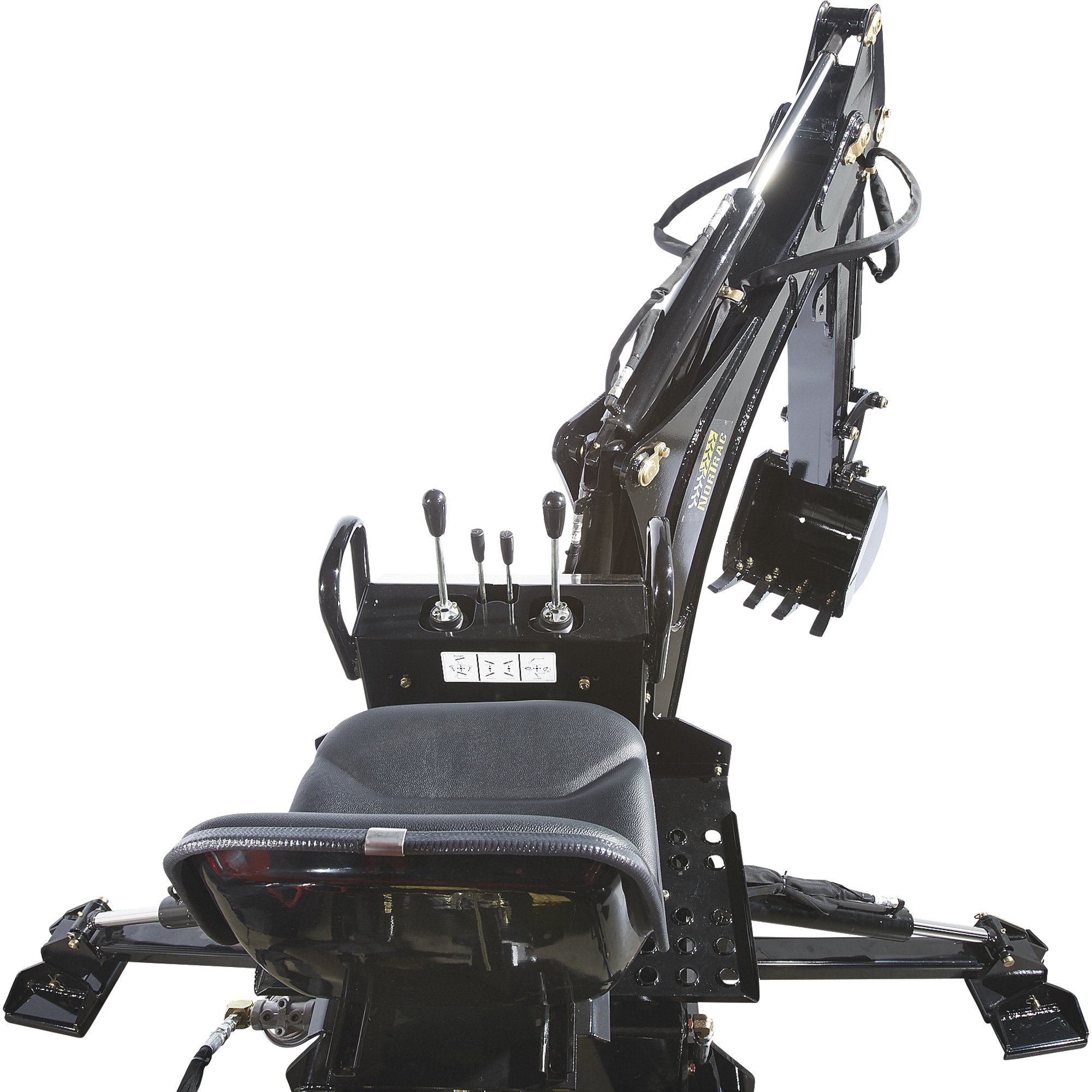 NorTrac 55XTC Tractor with Cab, Front End Loader, Backhoe and Ag Tires ...