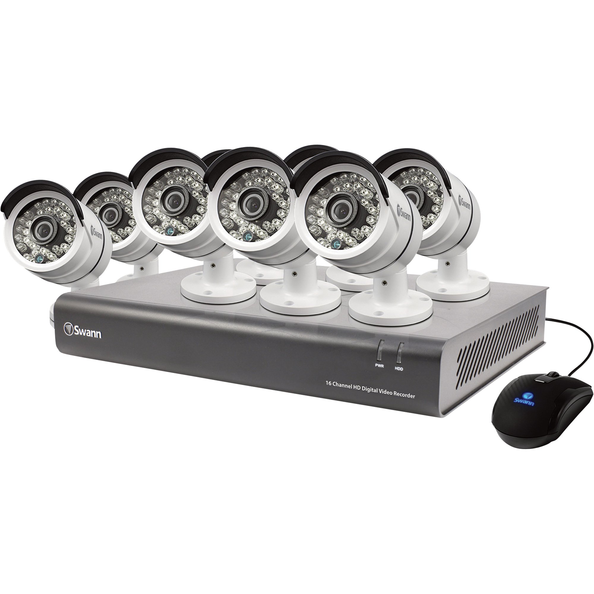 Swann Communications DVR Surveillance System — 16 Channels, 8 Cameras ...