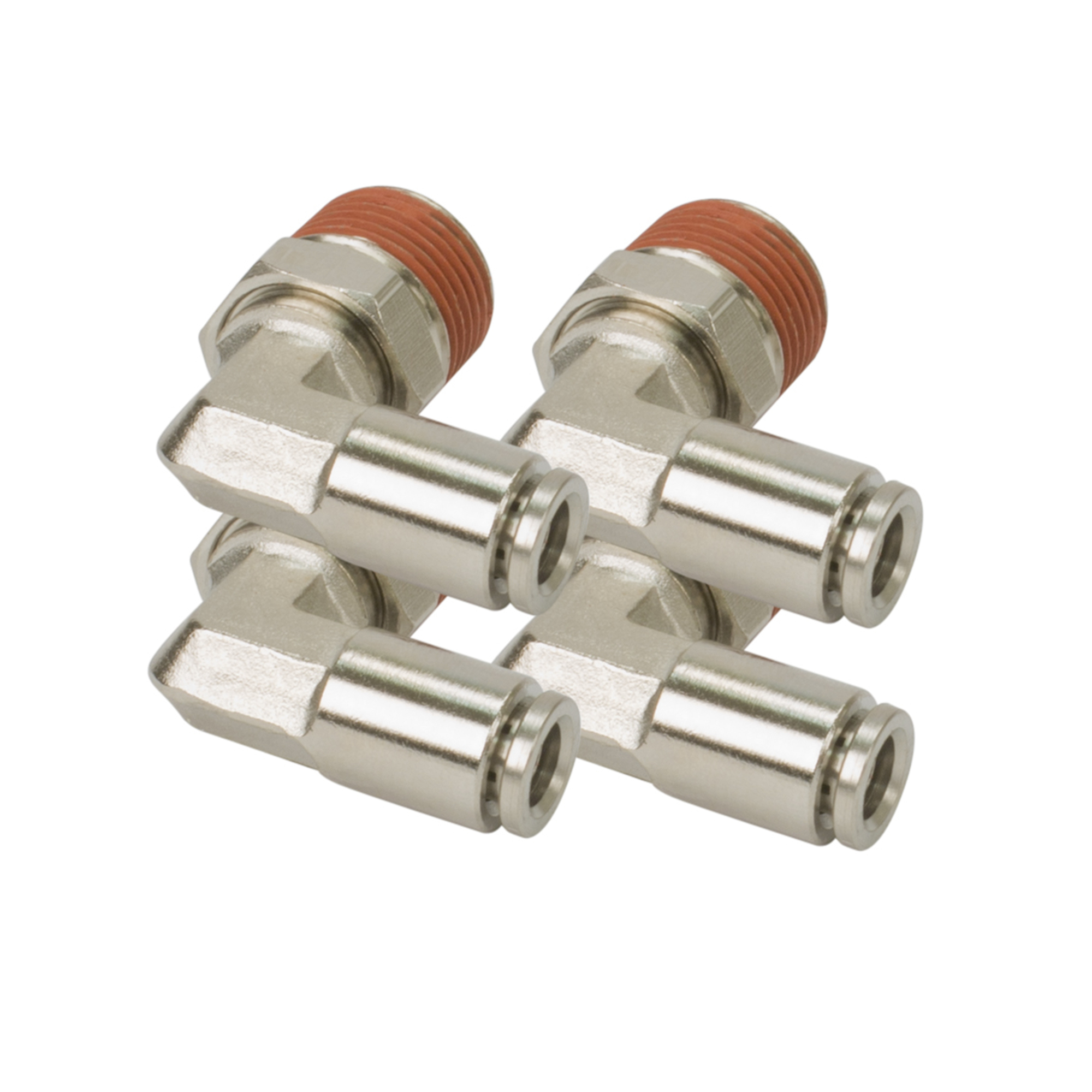 Viair 90 Degree Swivel Elbow PTC Fitting - 3/8in. NPT, Nickel-Plated ...