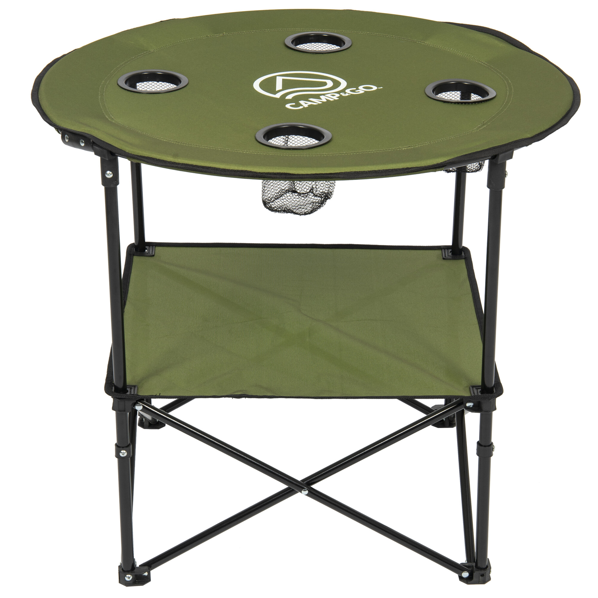 ShelterLogic Camp & Go, 28in. diameter fabric round portable table ...