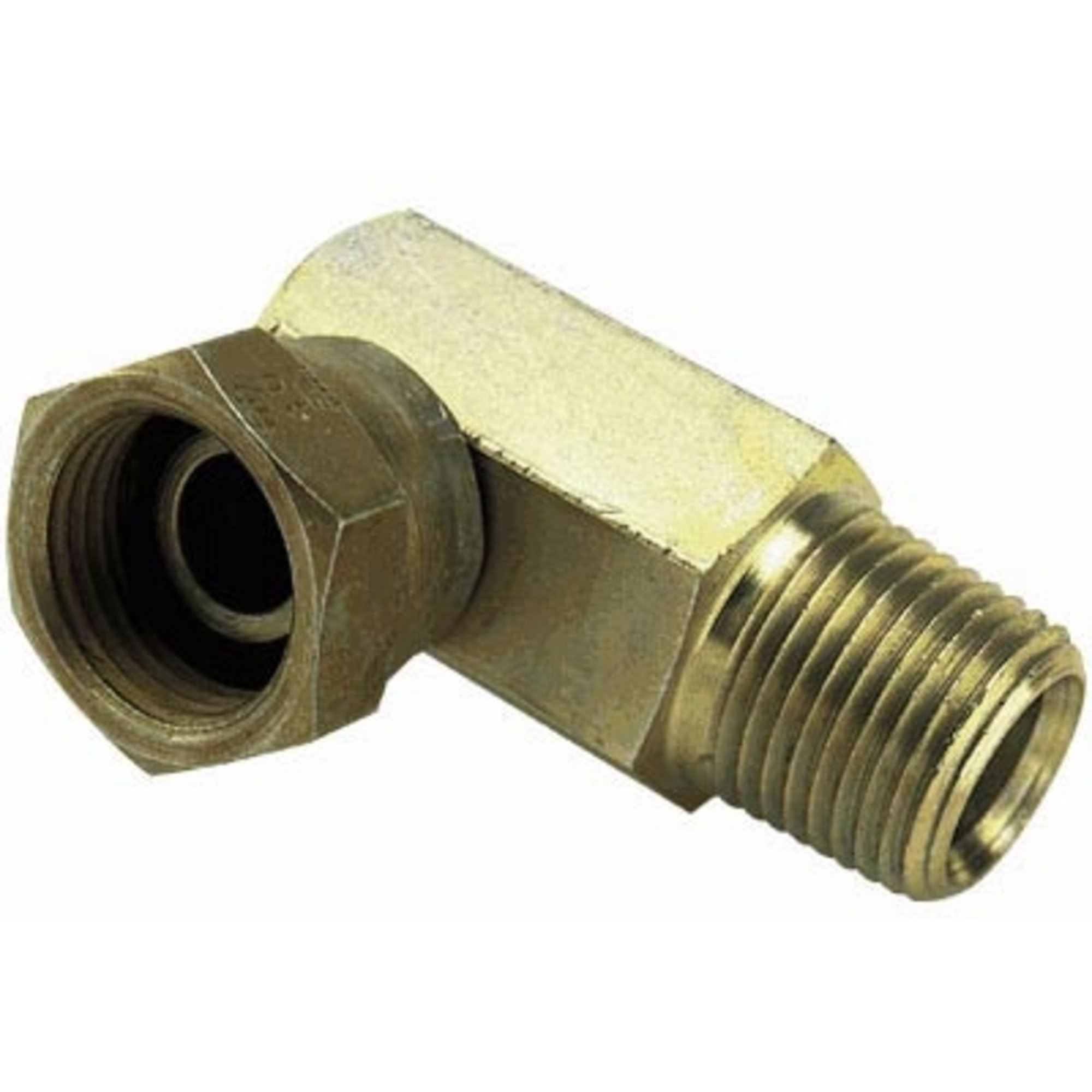 Buyers 1/4in. F NPSM x 3/8in. M NPTF 90 Degree Swivel Adapter ...